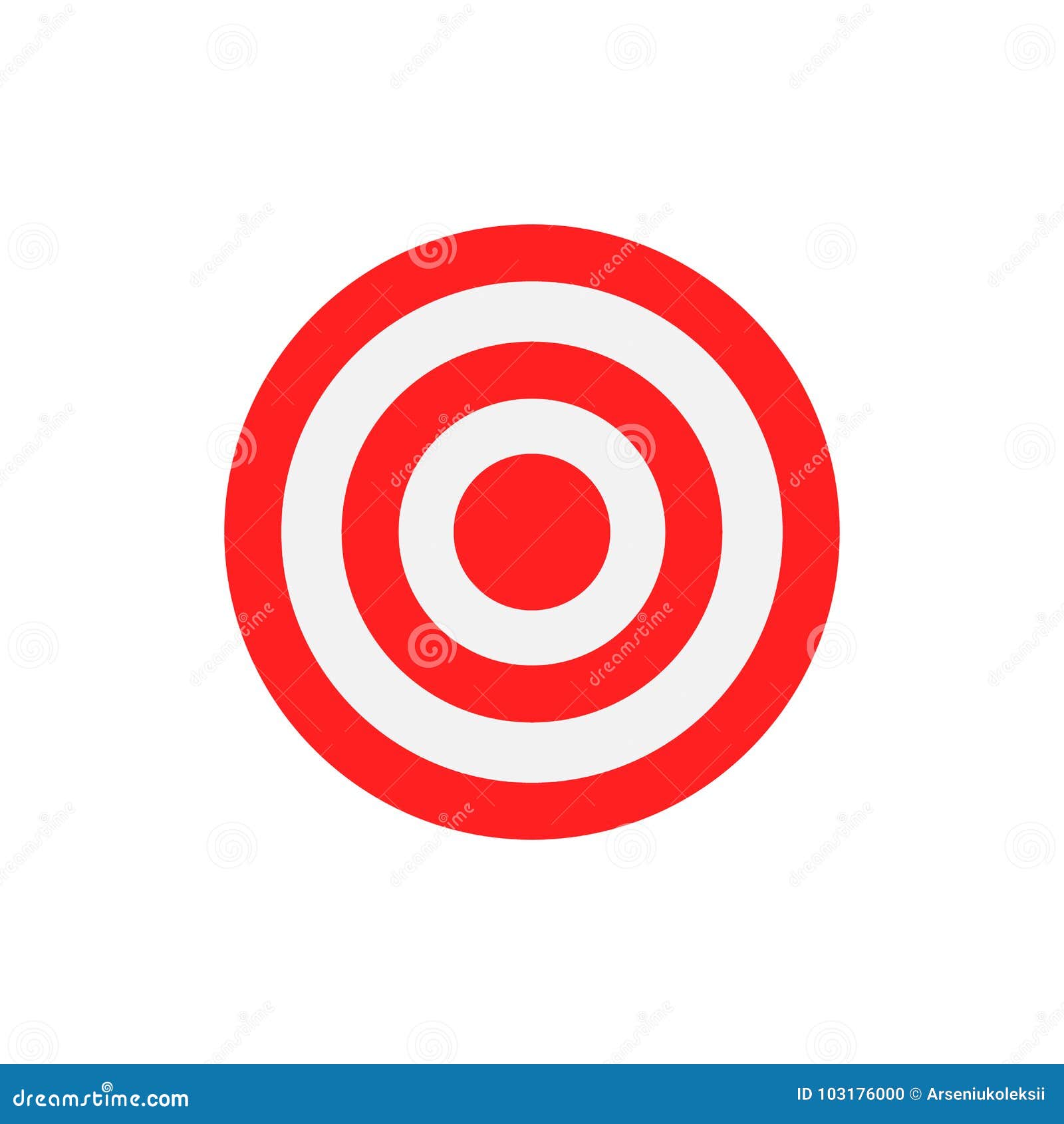 Target stock vector. Illustration of advantage, flat - 103176000