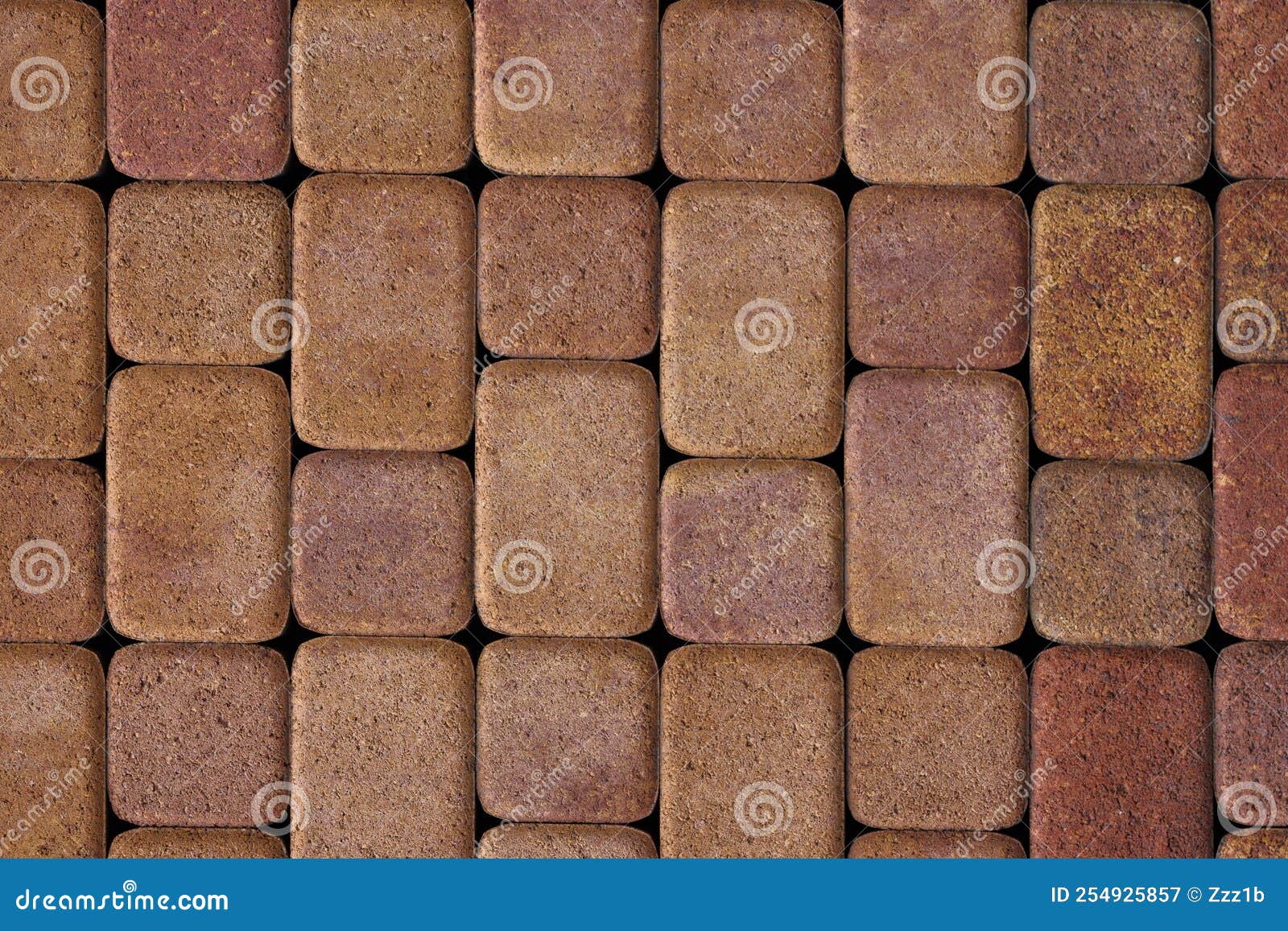 Flat Texture and Full-frame Background of Brown Cuboid Concrete Brick ...