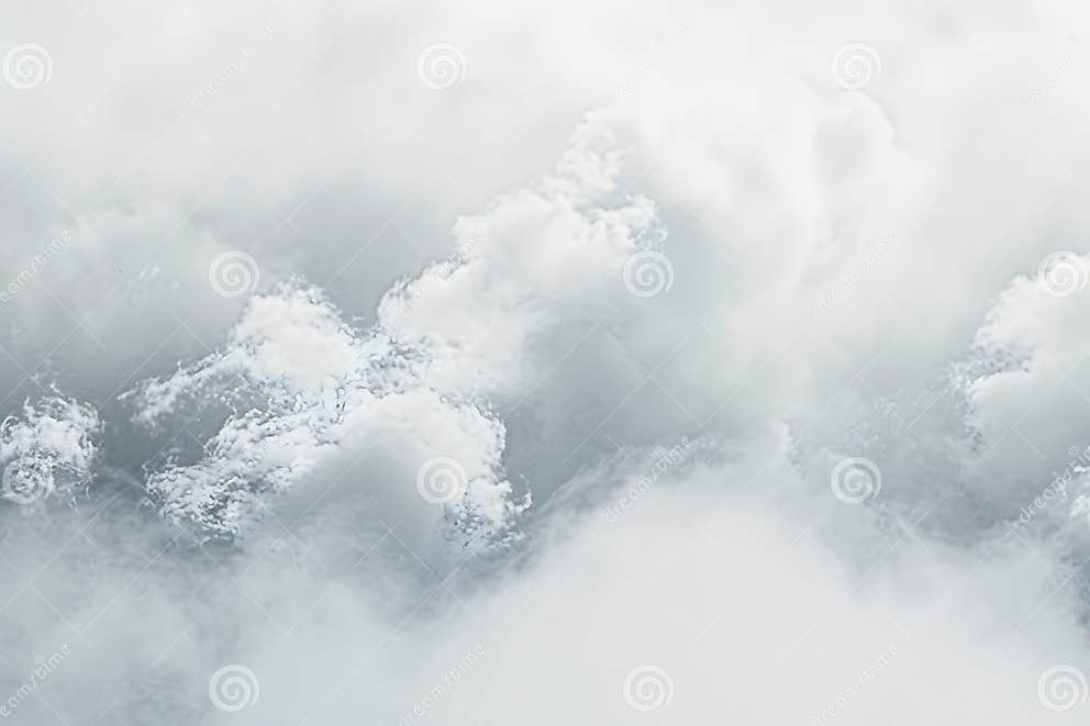 Ethereal White Cloud Texture Background Stock Illustration ...