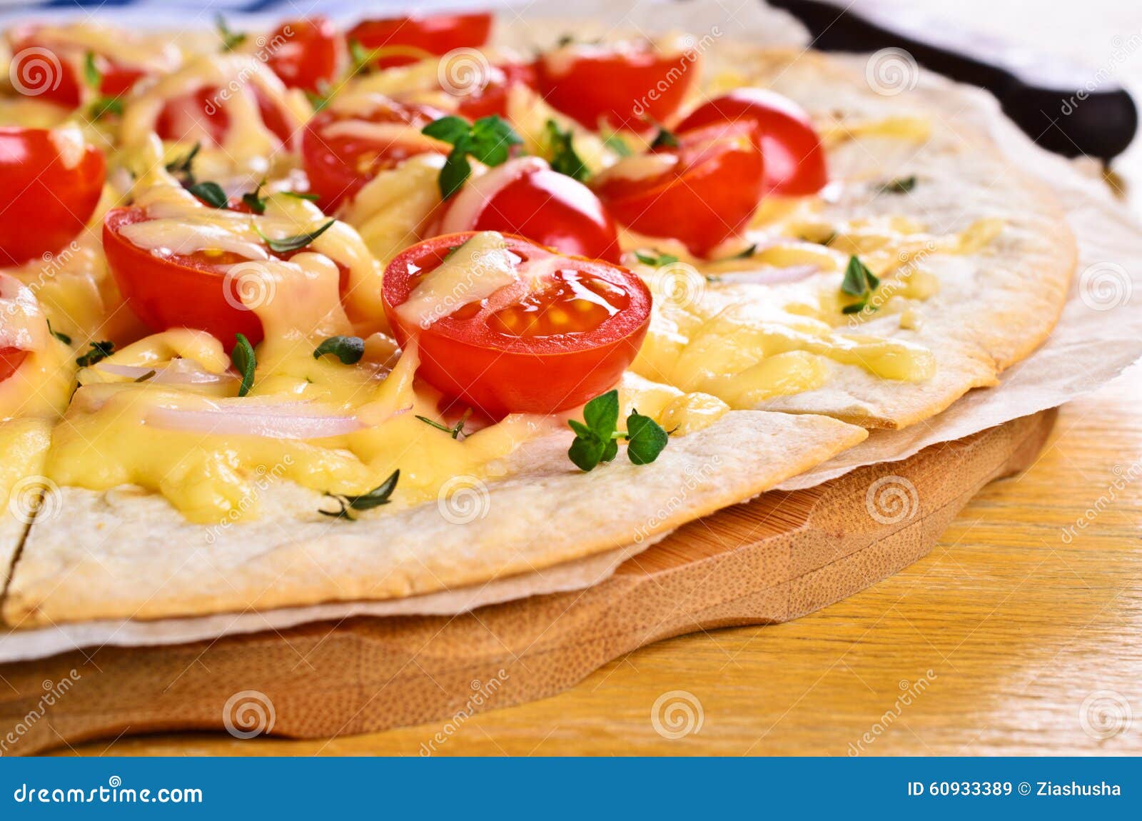 Flat Tortilla with Cheese and Vegetables Stock Image - Image of cheese ...