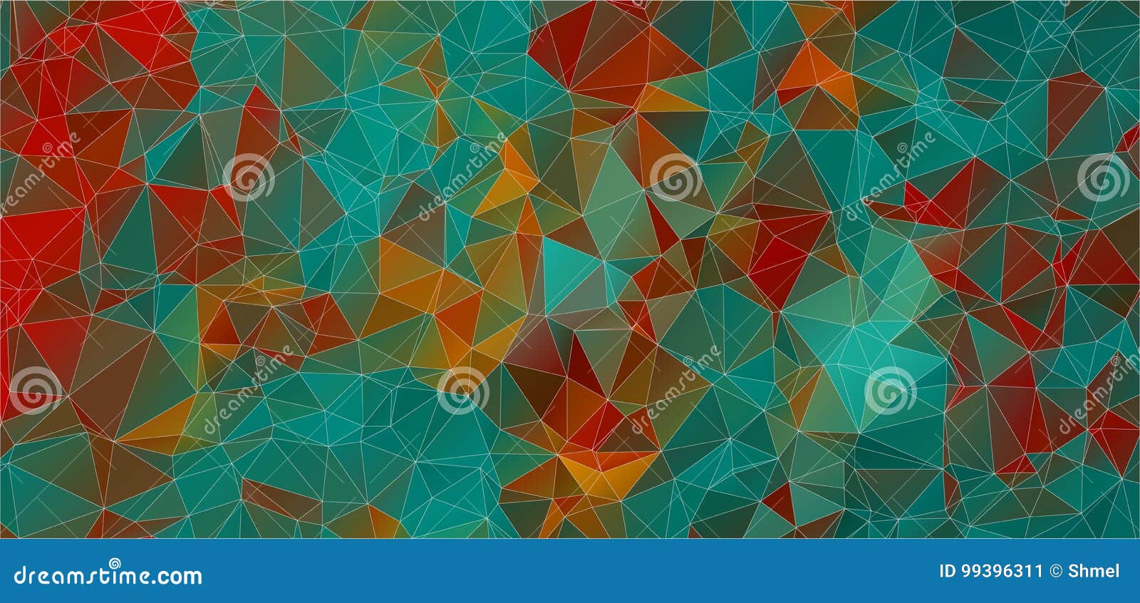 Flat Triangle Facebook Cover Stock Illustration - Illustration of color, graphic: 99396311