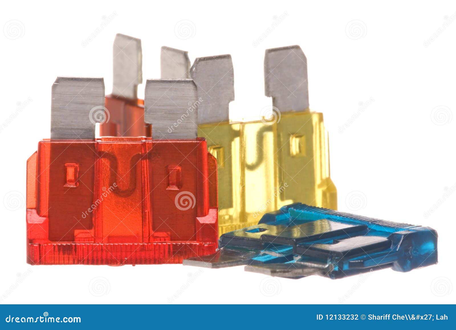 Flat Type Fuses Macro Isolated Stock Photo - Image of electricity ...