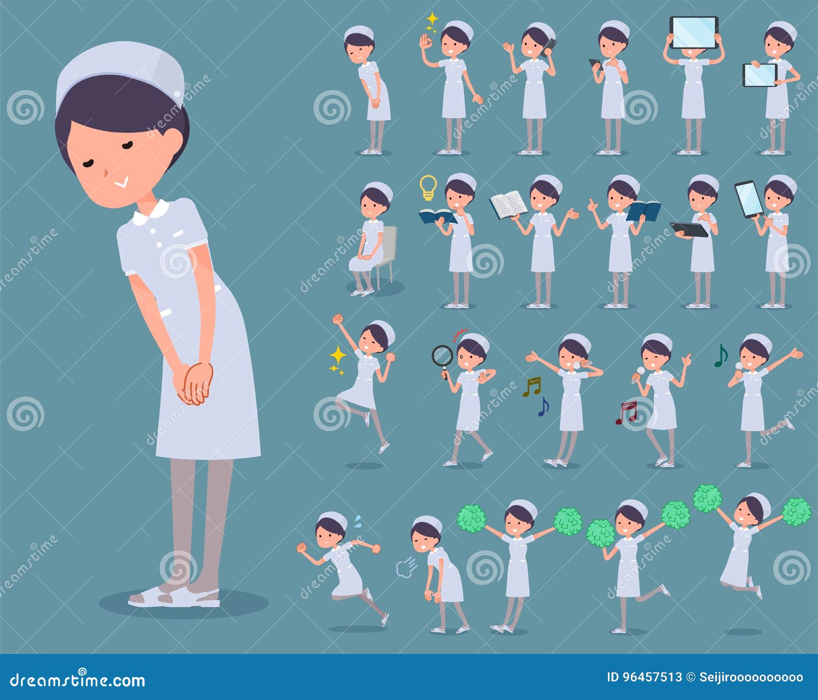 Nurse Rush Patient With Stretcher Vector Vector Sign And Symbol ...