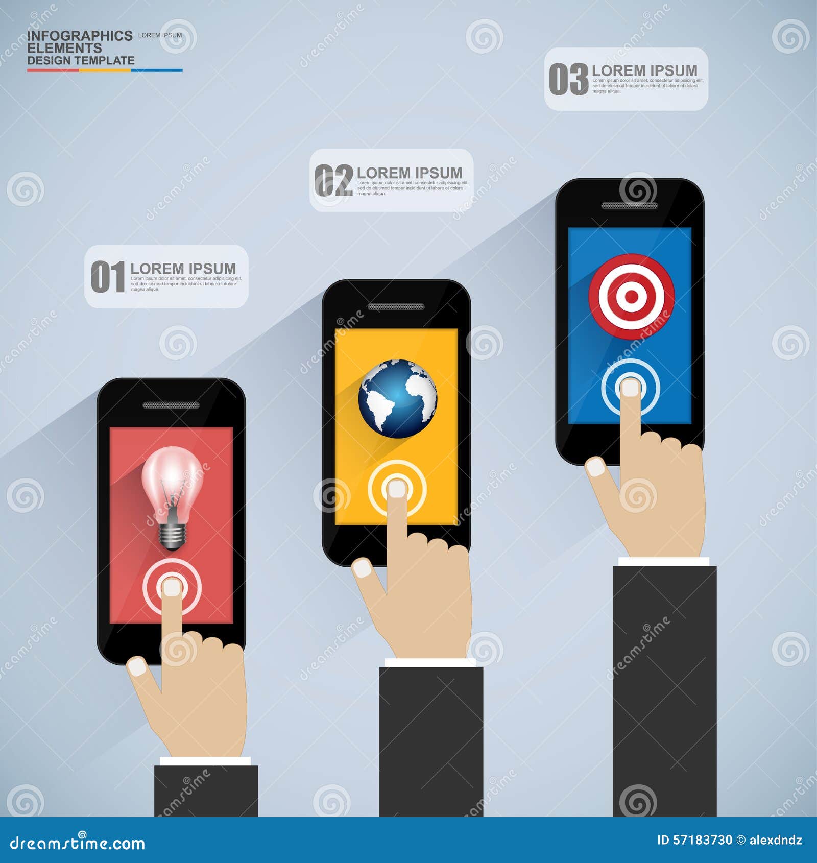 Flat UI Design Concepts Infographics Vector Illustration ...