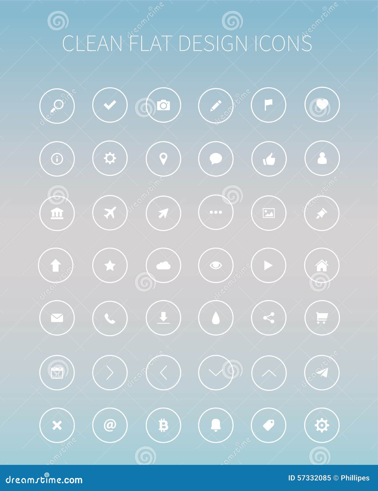 Flat Ui Kit Pack Icons for Webdesign or Mobile Design Stock Vector ...