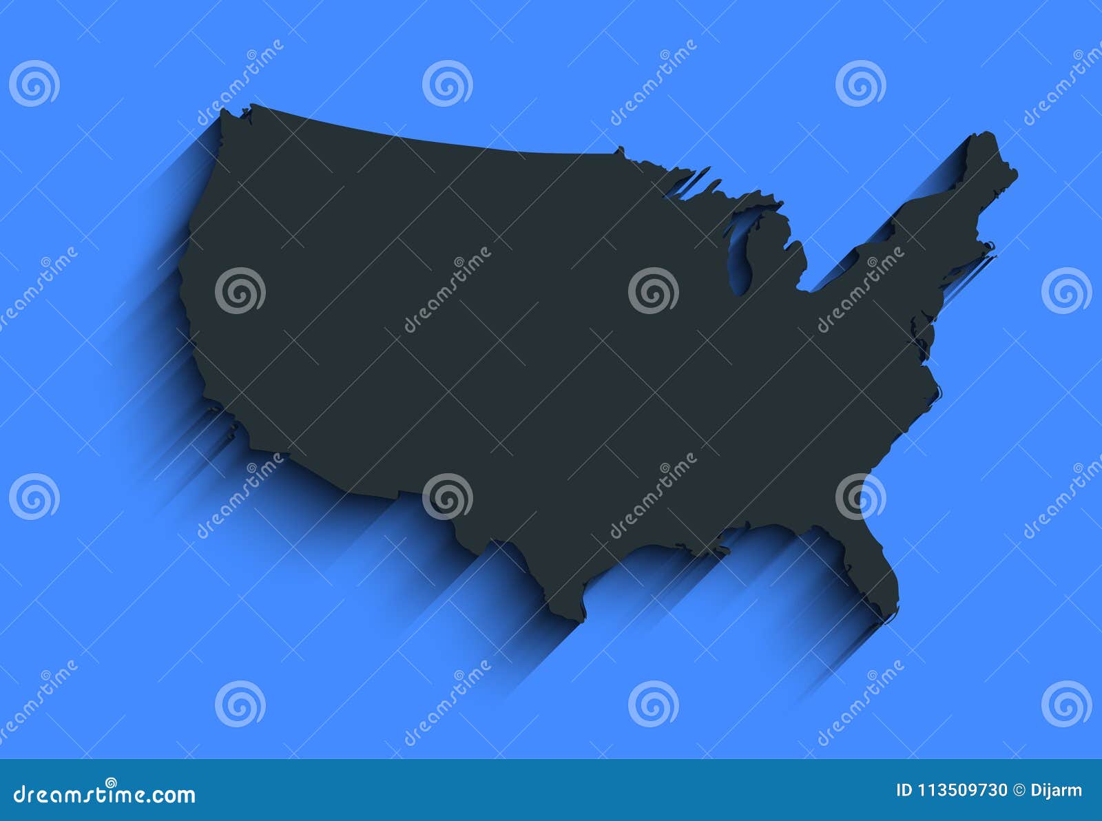 Flat Usa Map. Abstract Vector Background for Wallpaper, Banner. Design ...