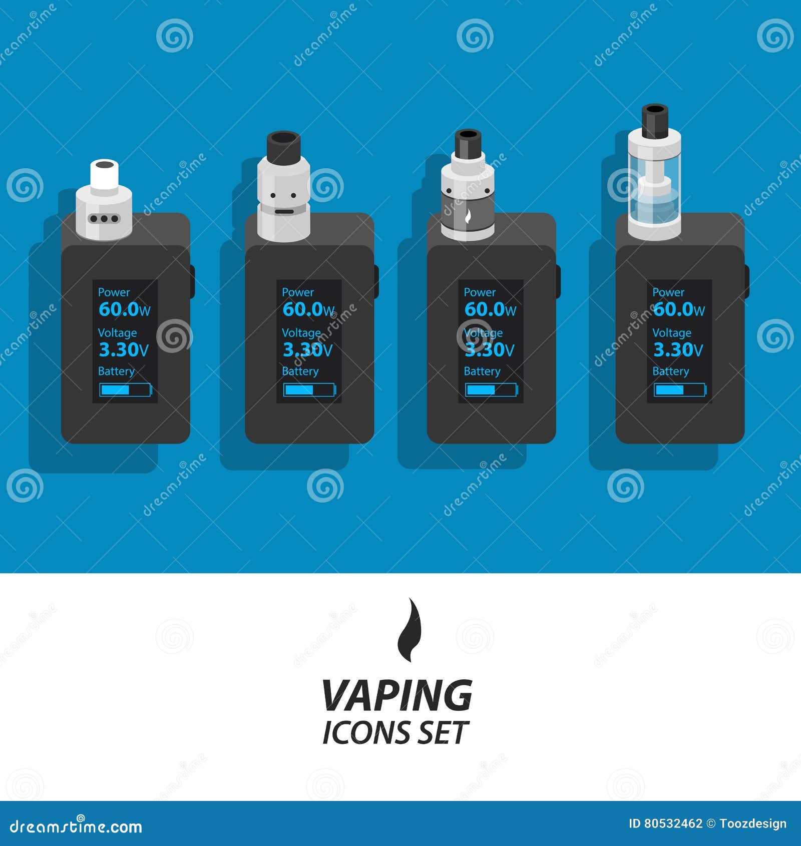 Flat vaping icon circle stock illustration. Illustration of smoking - 80532462