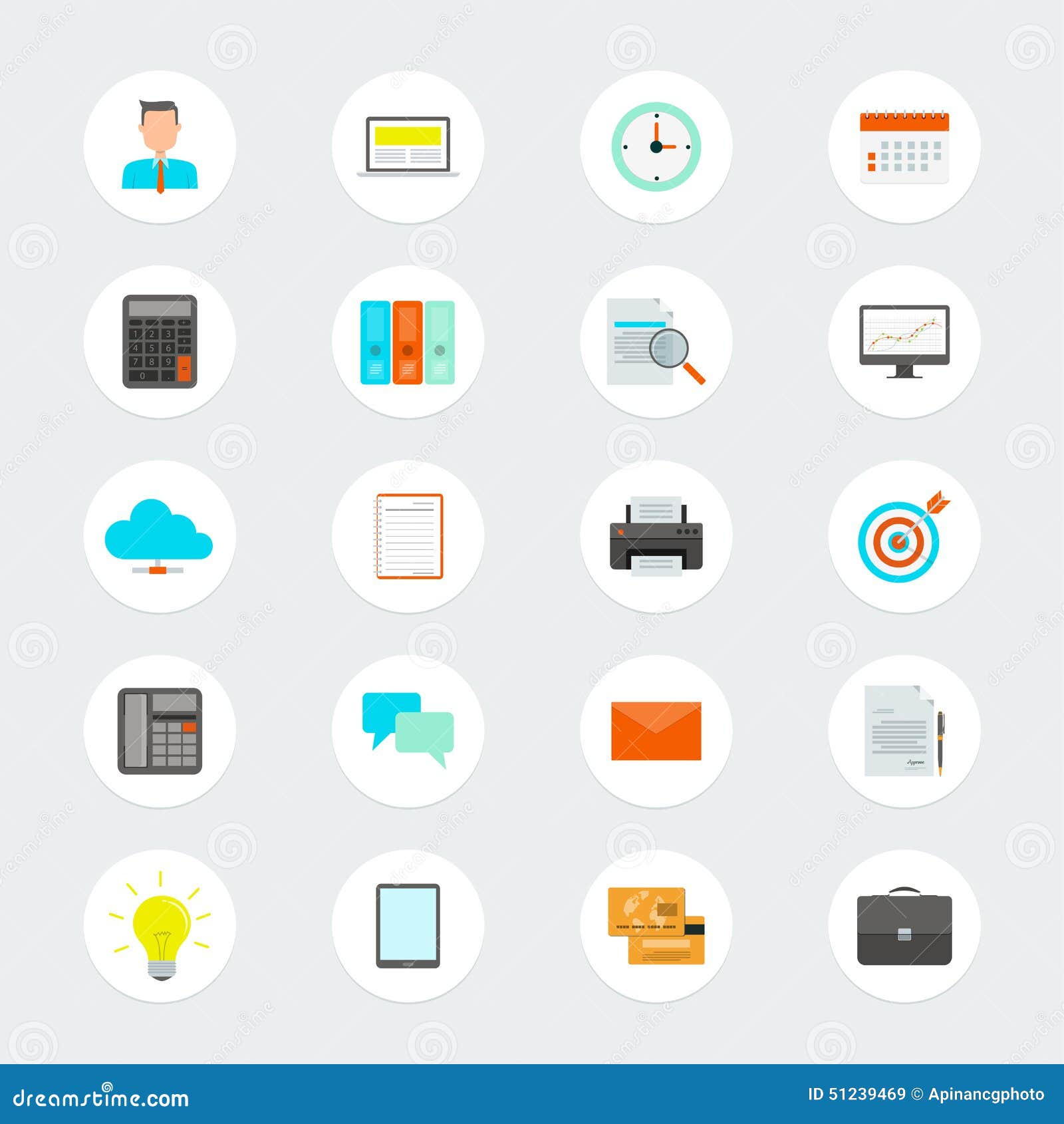Flat Vector Business Icon for Web and Application Stock Vector ...