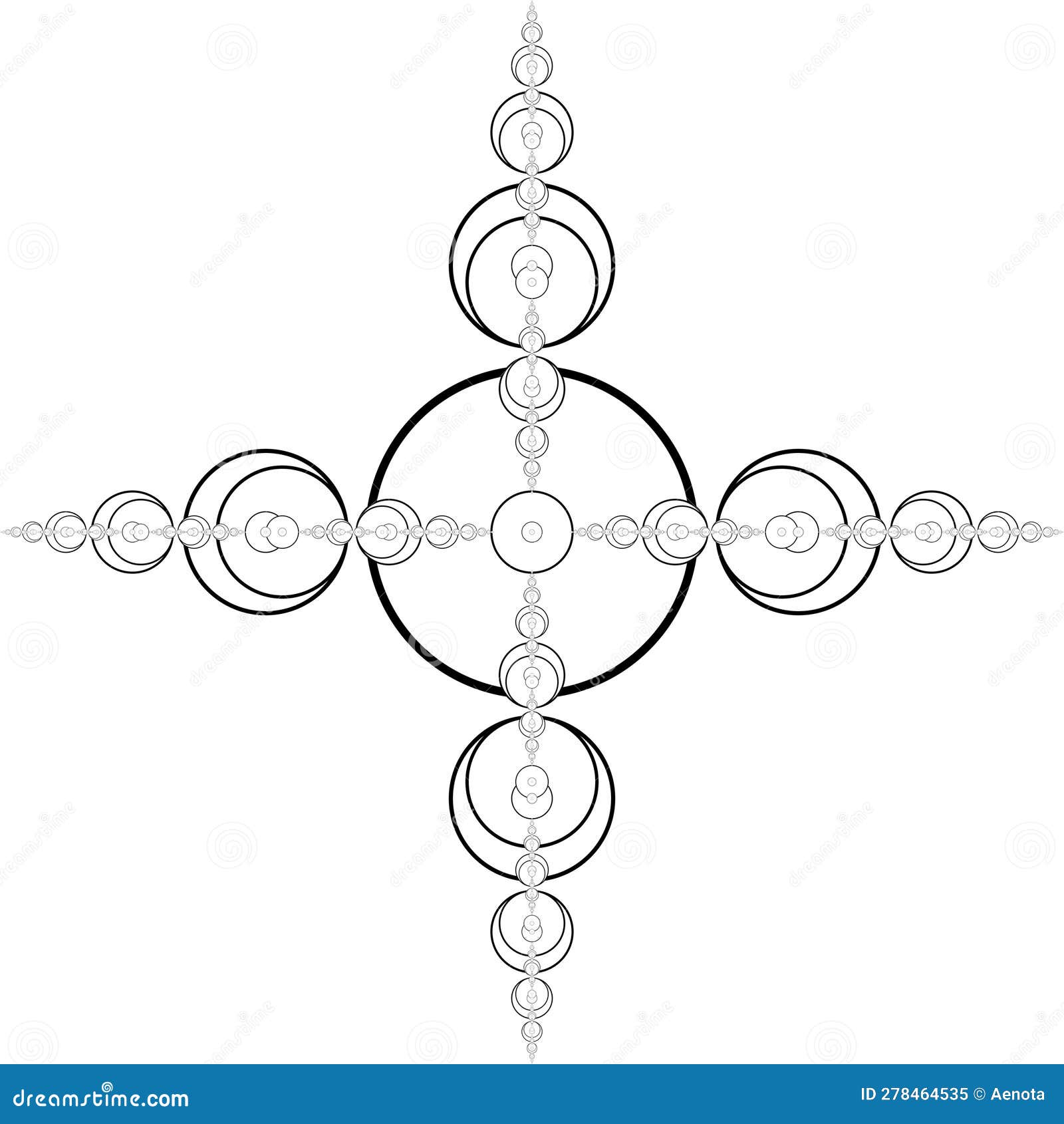 Flat Vector Computer Generated Annular Fractal Generative Art Stock ... Flat Vector Computer Generated Annular Fractal Generative Art Stock ...