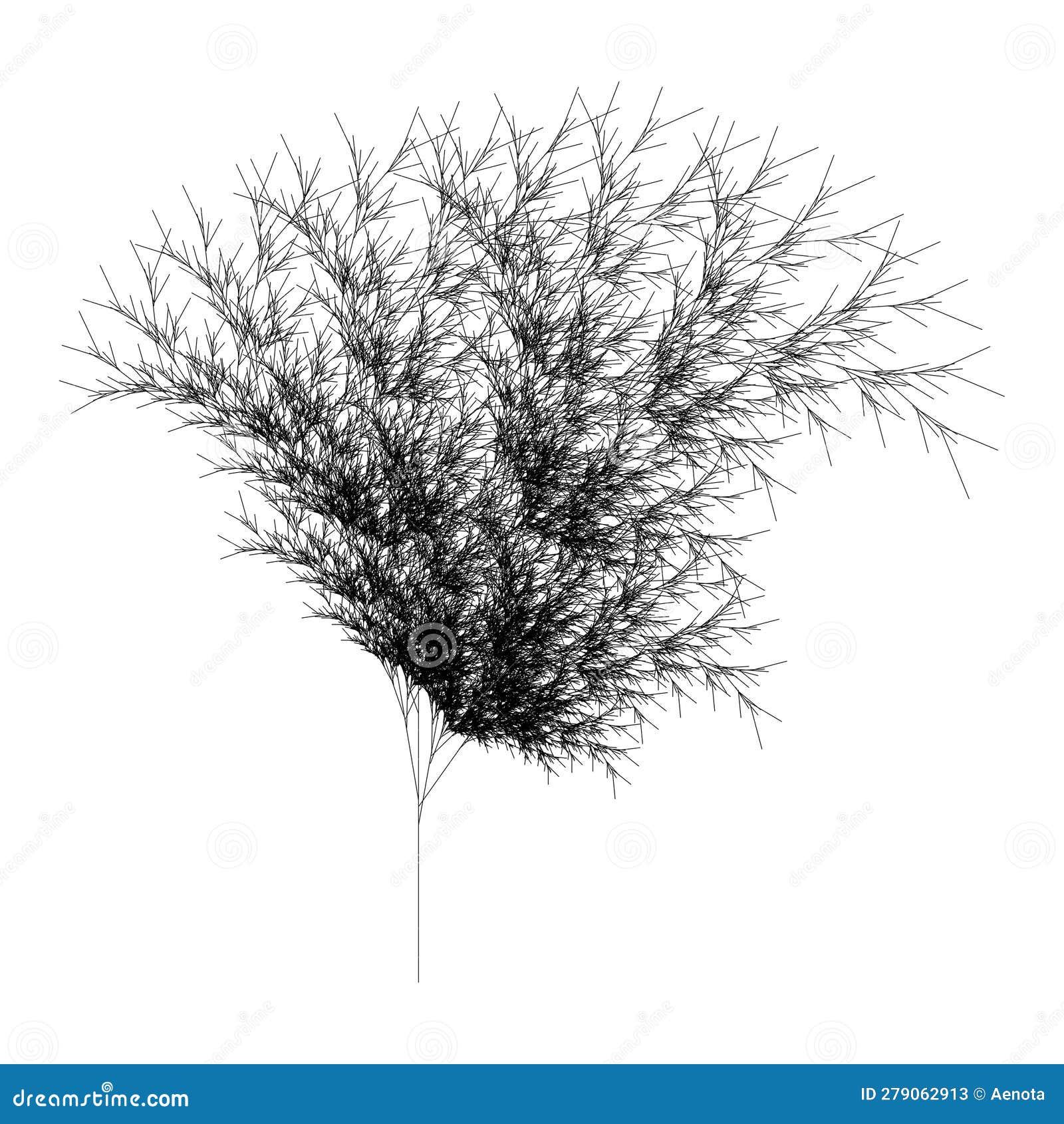 Lindenmayer 3D System - 3D Image Dendritic Aesthetic Template Stock ...