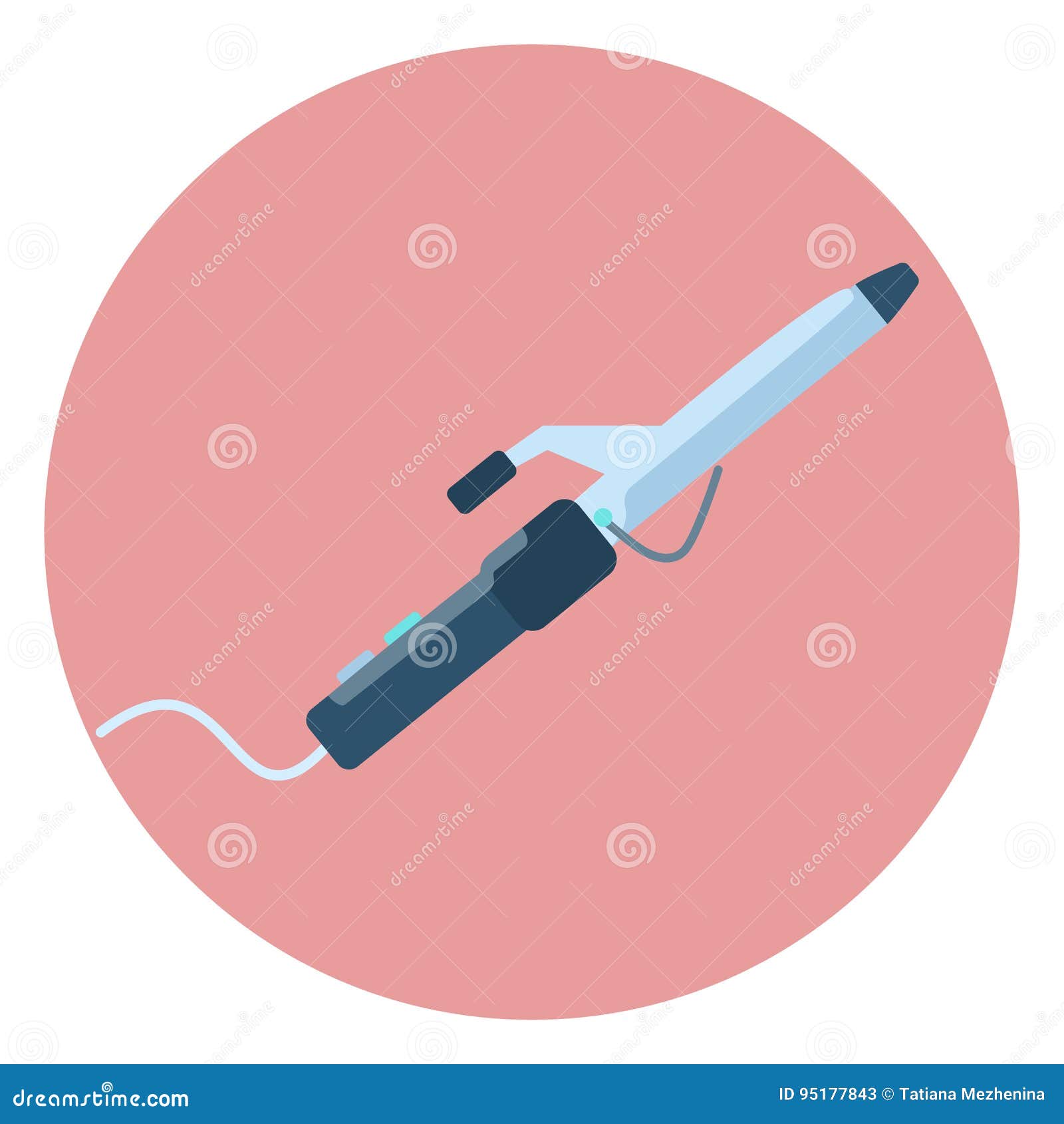 Curling Iron Vector