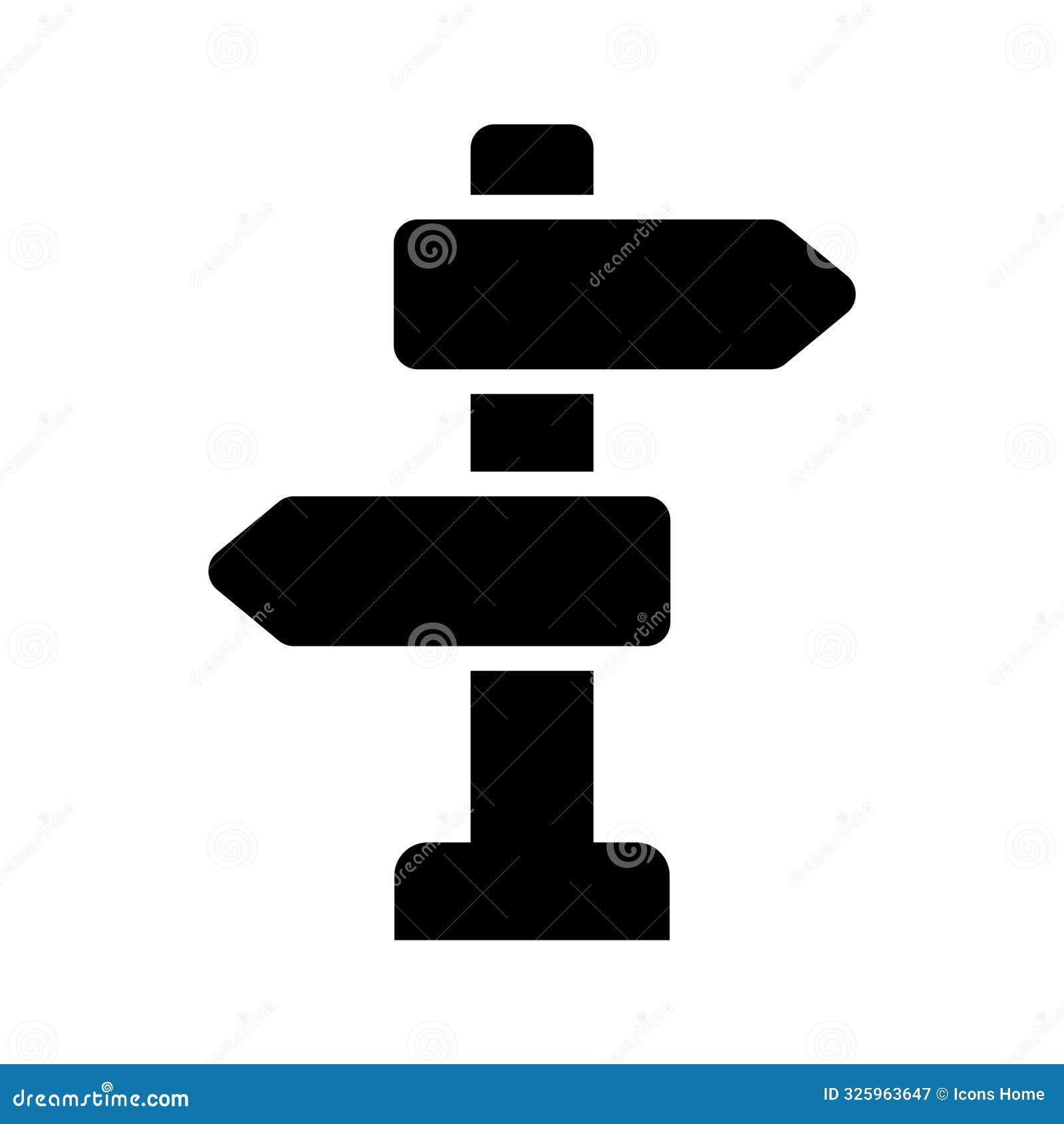 Flat Vector Design of Direction Board in Modern Style, an Icon of ...