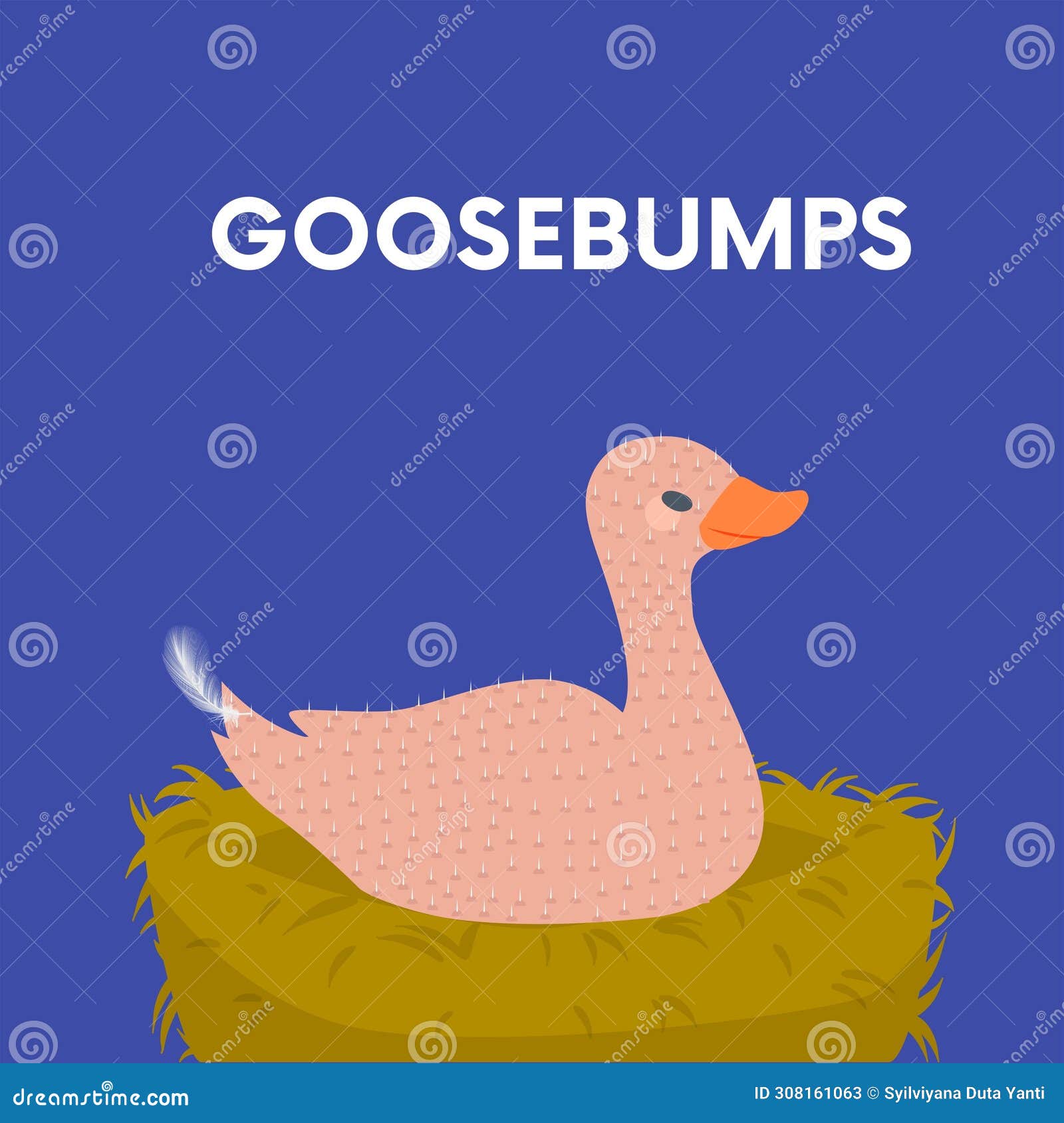 Goosebumps On The Skin Vector Illustration Isolated On White Background ...