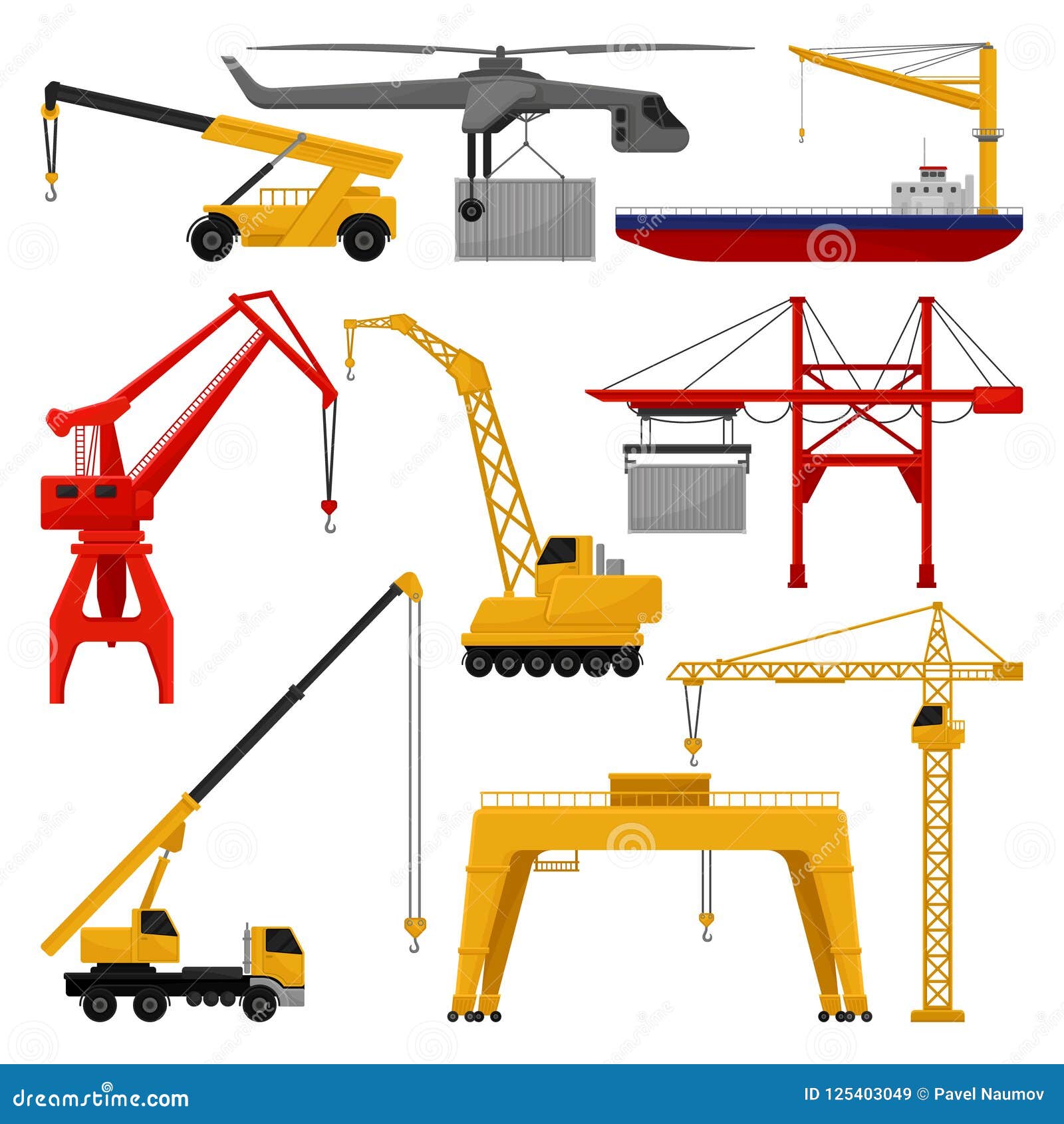 Lifting Of Construction Materials To Floors Of Building By Hoist ...