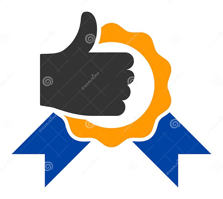 Flat Vector Excellent Icon stock illustration. Illustration of ...