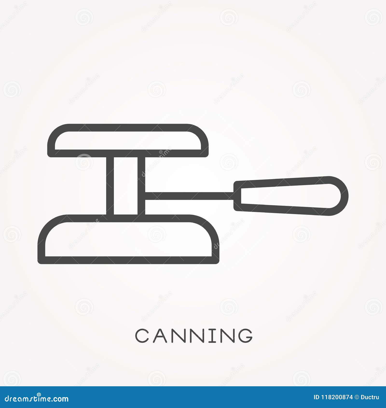 Flat Vector Icons with Canning Stock Vector - Illustration of design ...