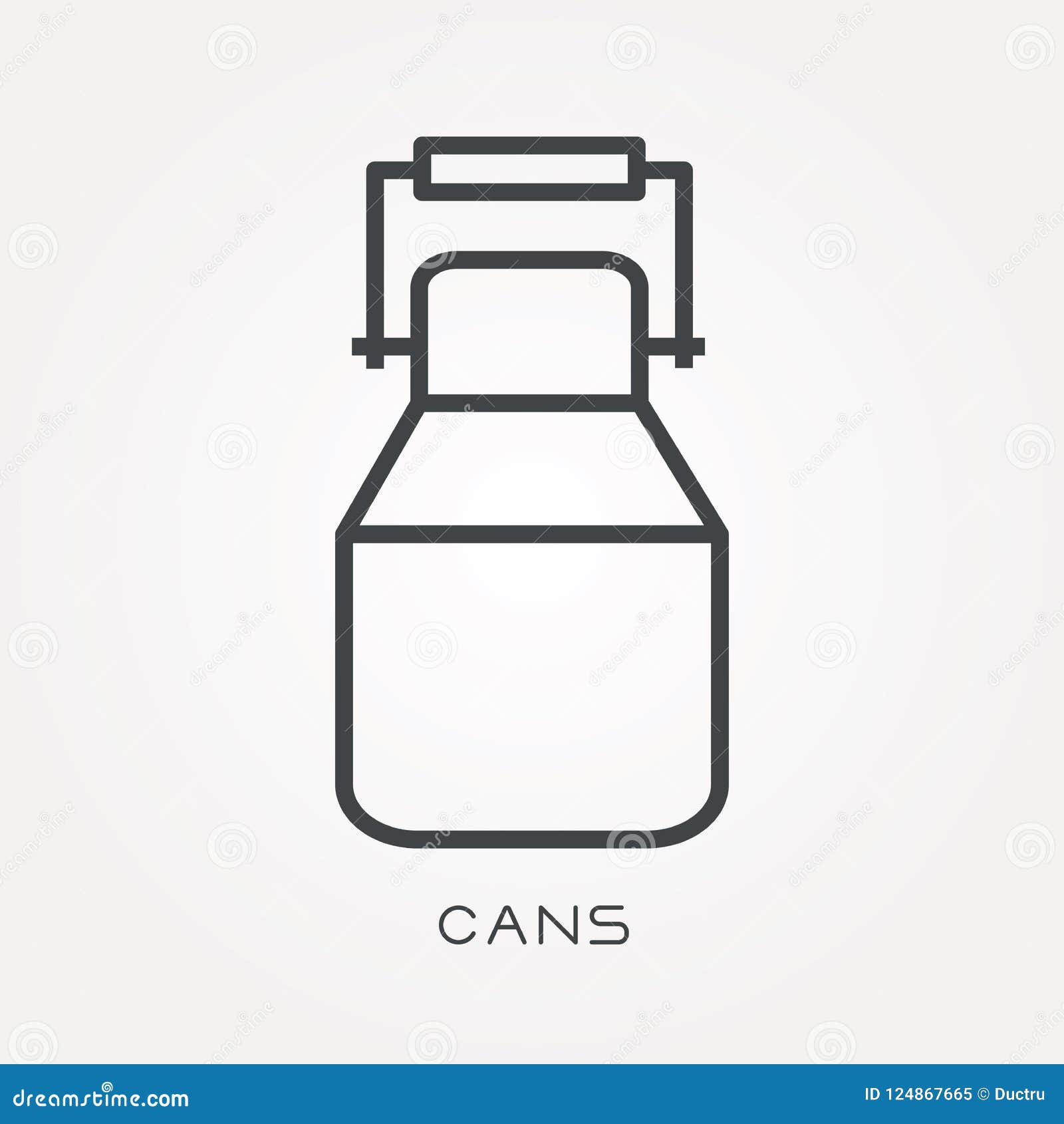 Flat Vector Icons with Cans Stock Vector - Illustration of change ...