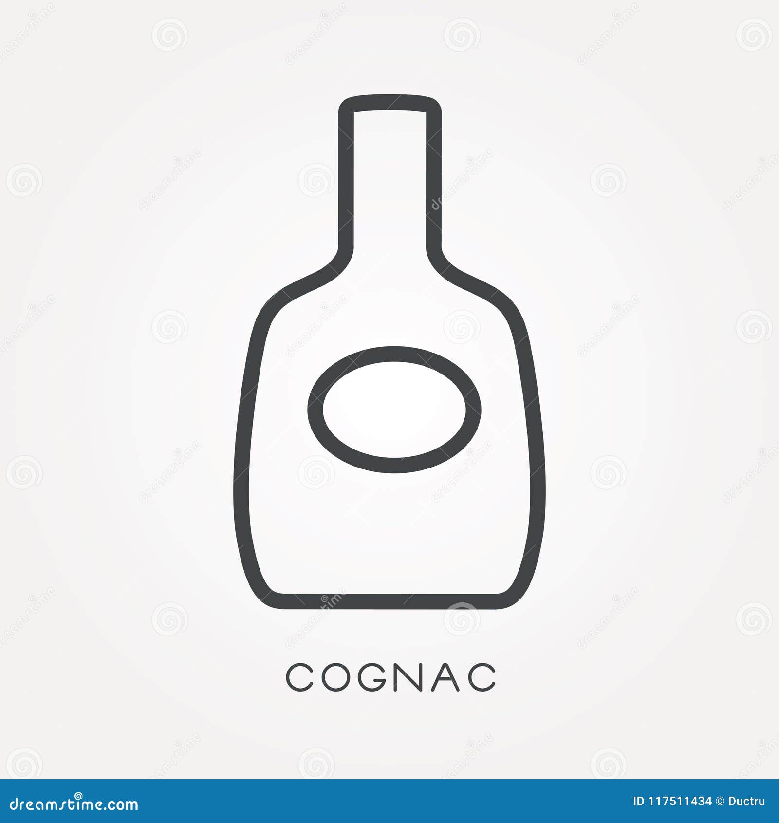 Flat Vector Icons with Cognac Stock Vector - Illustration of ability ...