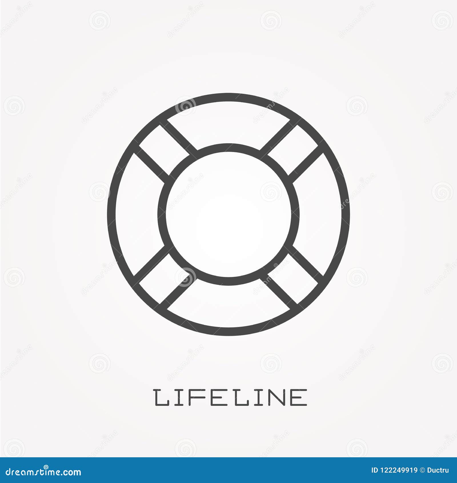 Flat Vector Icons with Lifeline Stock Vector - Illustration of change ...