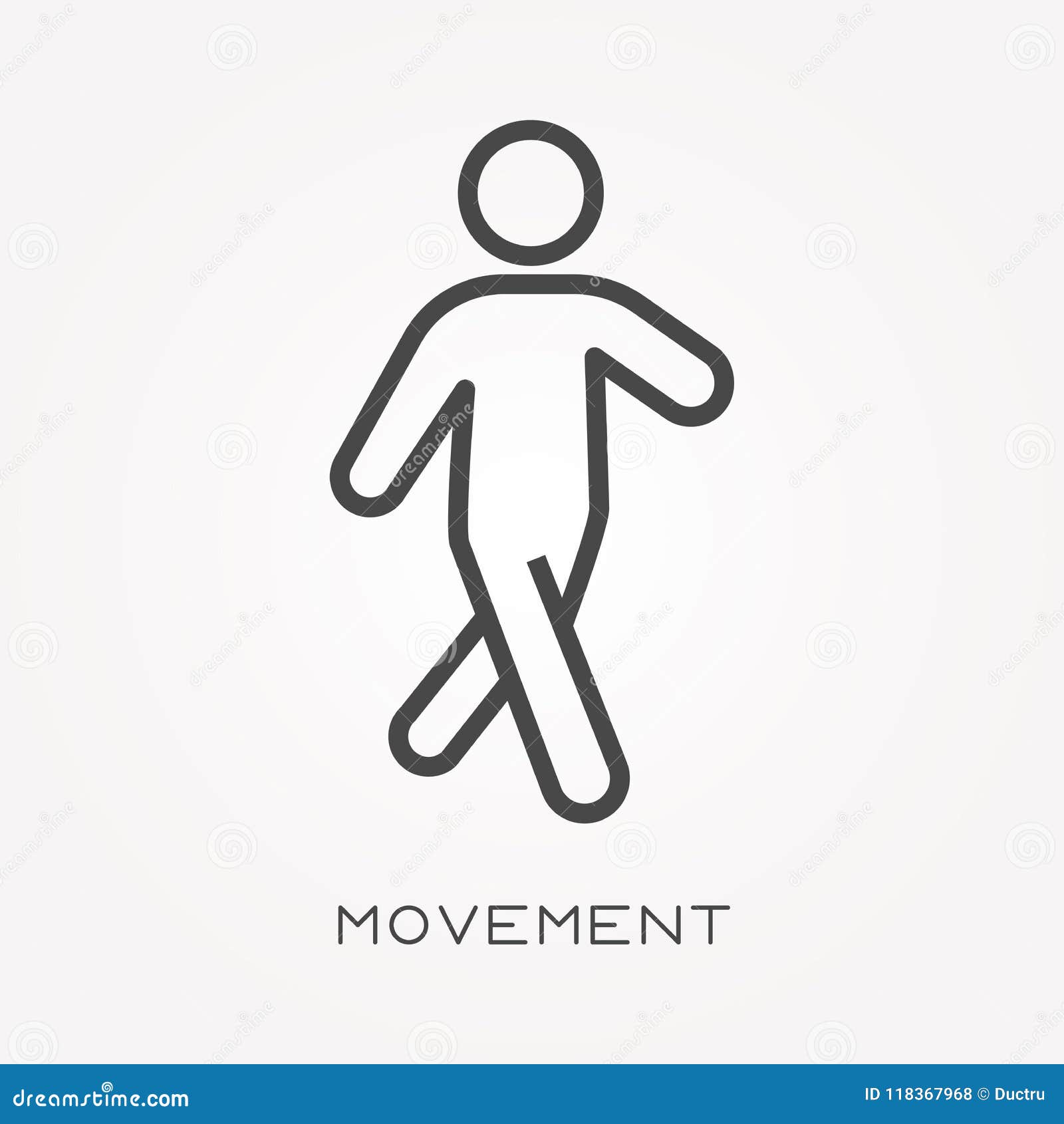 Flat Vector Icons with Movement Stock Vector - Illustration of flat ...