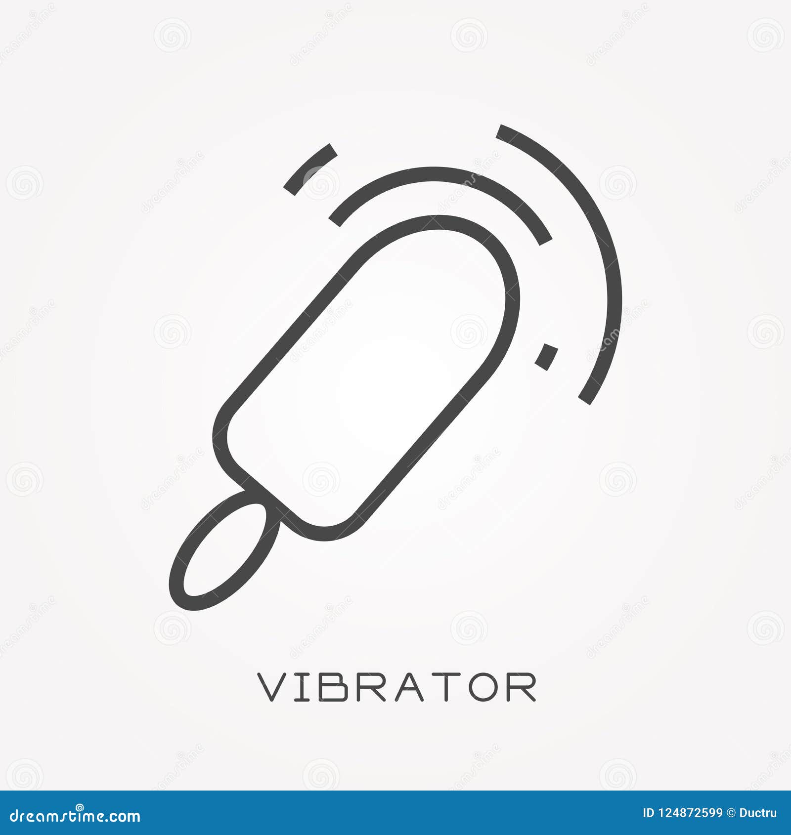 Flat Vector Icons with Vibrator Stock Vector - Illustration of female ...
