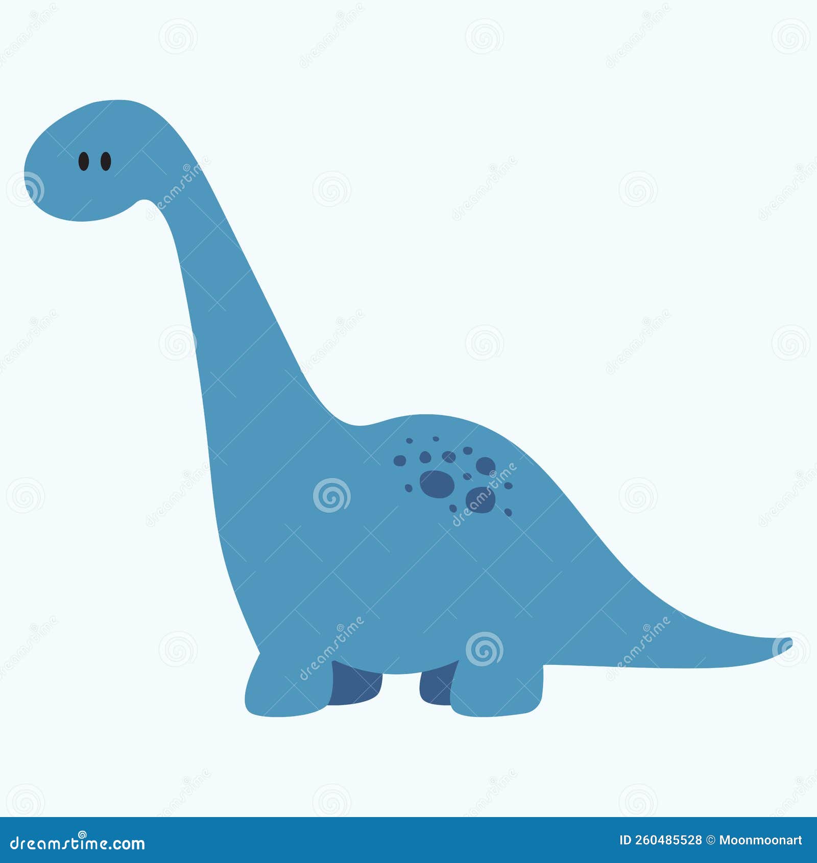 Alamosaurus In A Blue Sky Background Royalty-Free Illustration ...