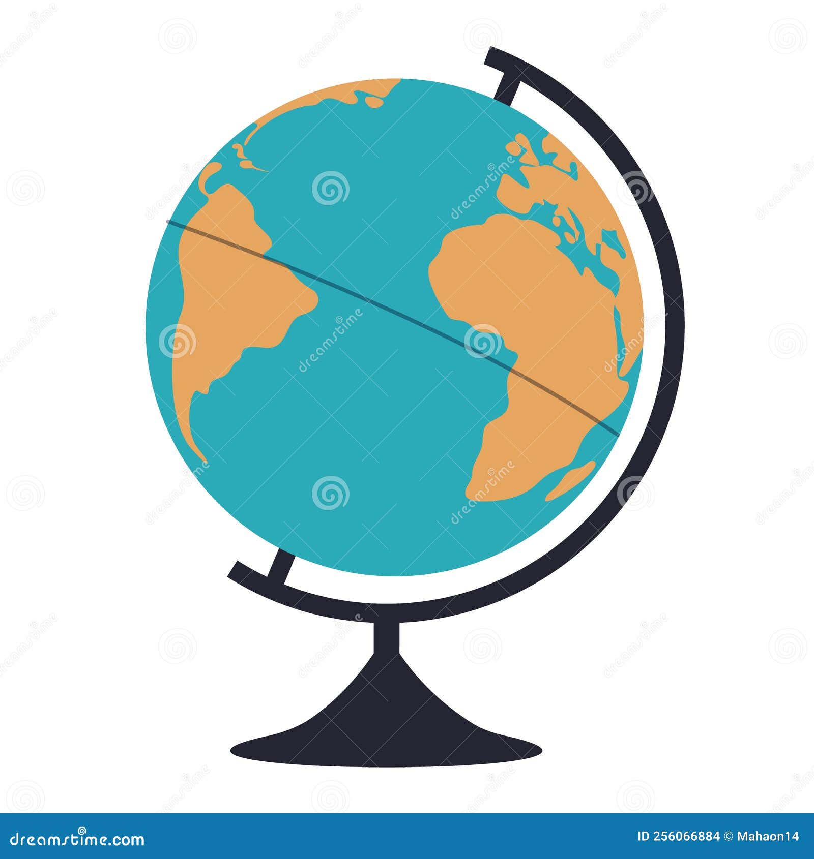 Vector Illustration of Earth Globe Stock Vector - Illustration of ...