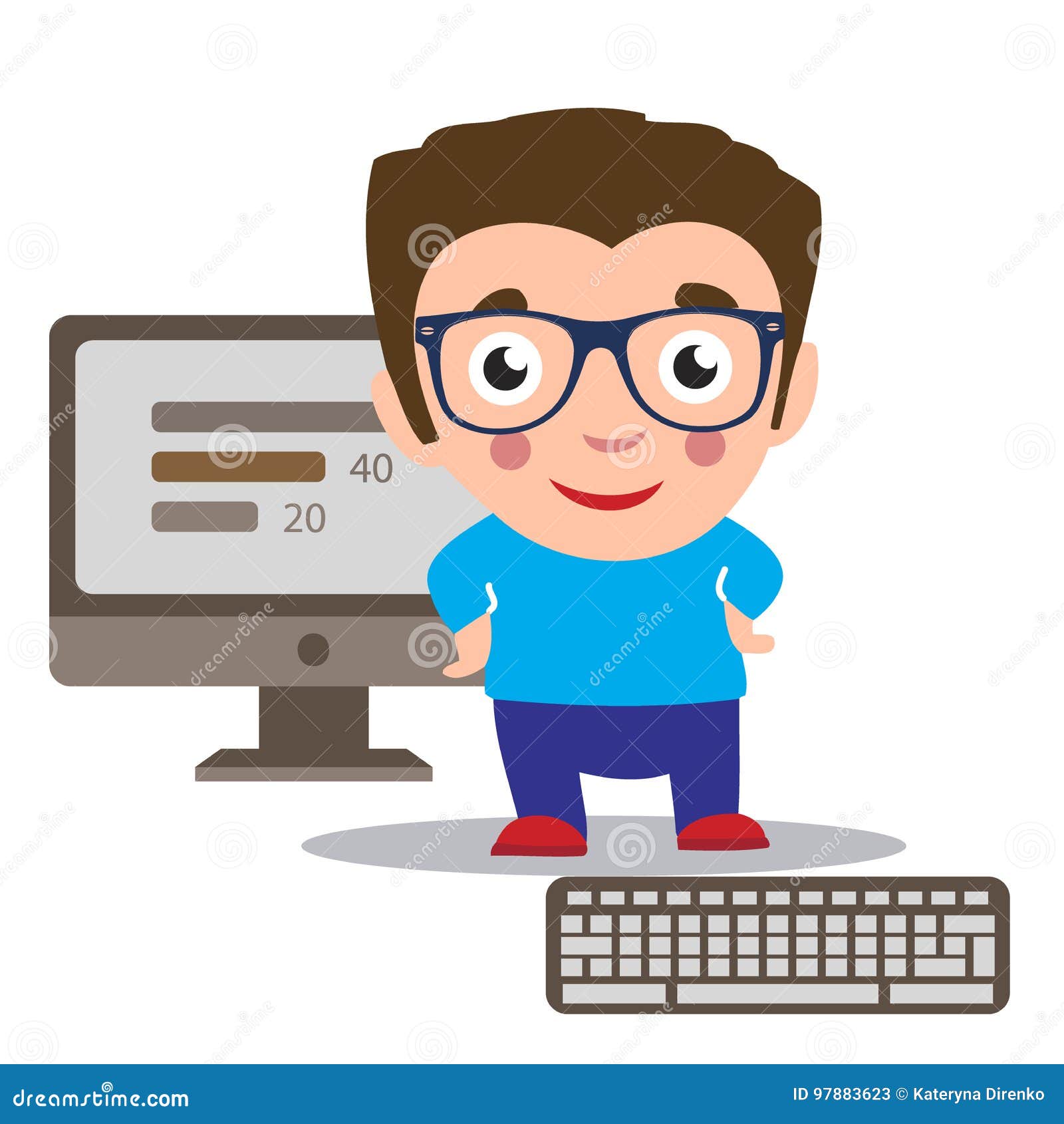 Young Programmers Coding a New Project Stock Vector - Illustration of ...