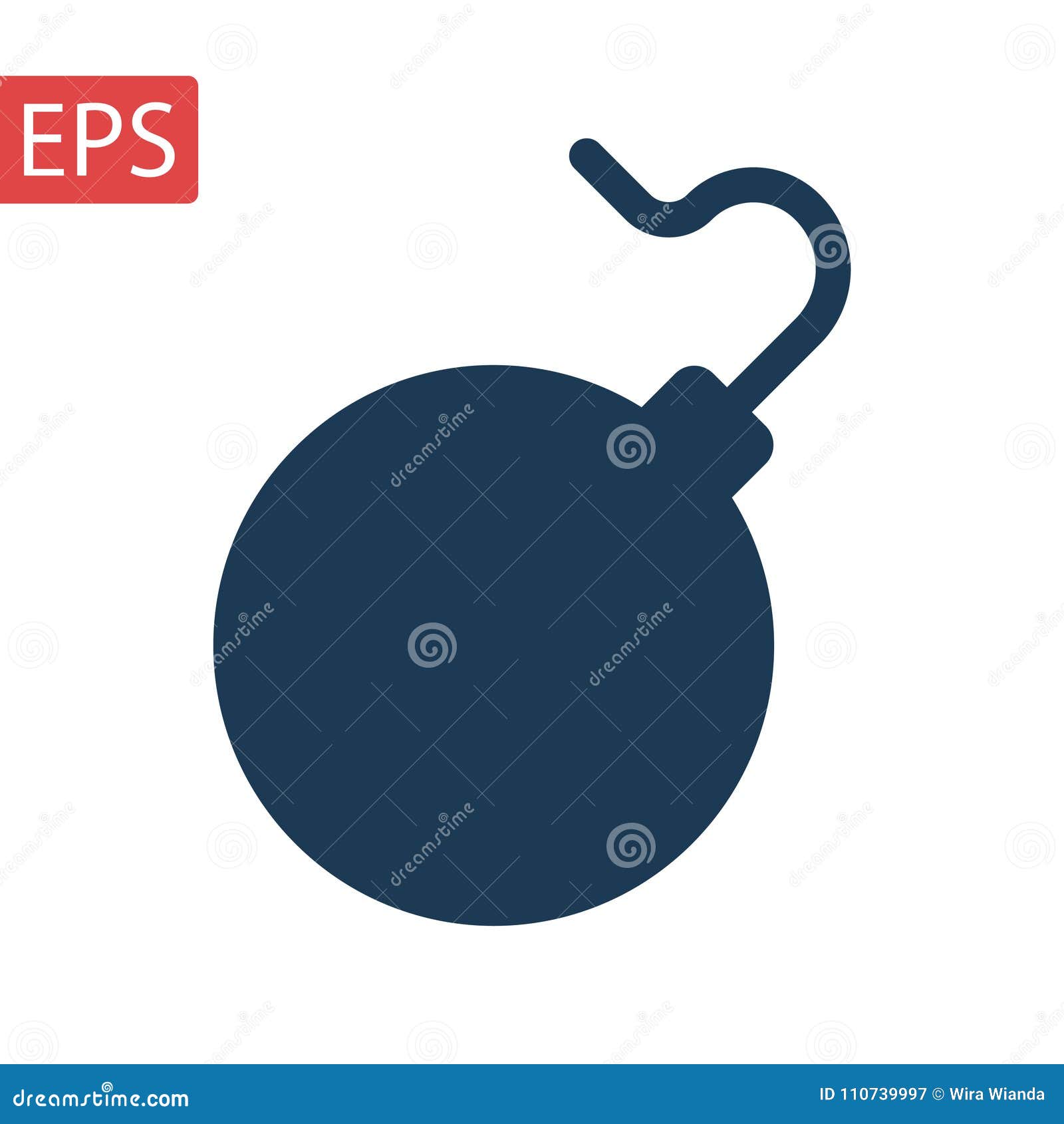 Flat Vector Illustrator Bomb Icon Stock Vector - Illustration of clip ...