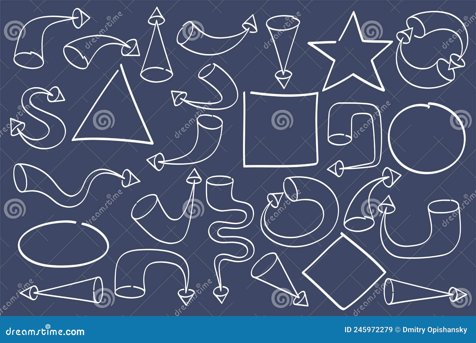 Set of Arrows of Different Formats and Shapes, Pointers for Web Design ...