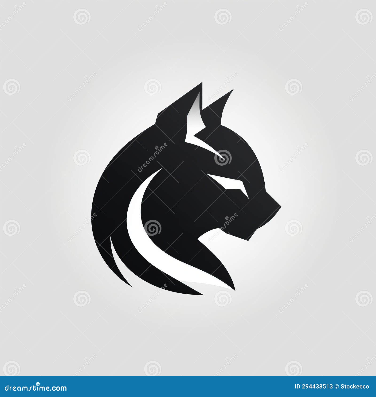Aggressive Cat Logo - Modern, Stylized, Vector Design Stock ...