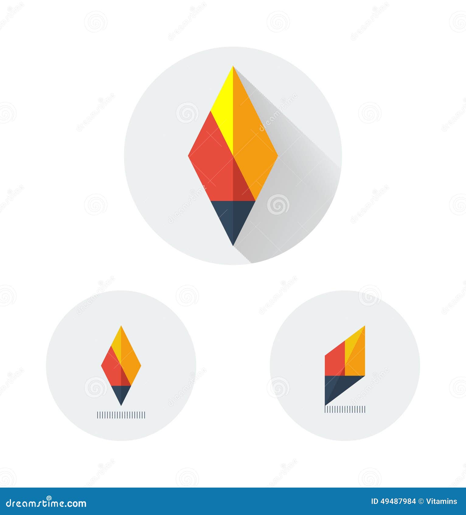 Fire Torch Vector Icons, Torches Silhouettes With Flames ...