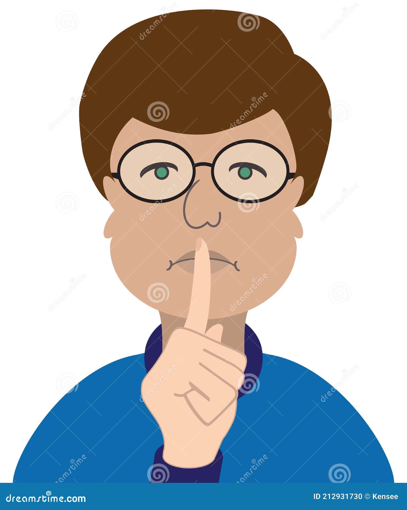 Male Librarian Avatar. Books Seller Character. Profile User, Person ...