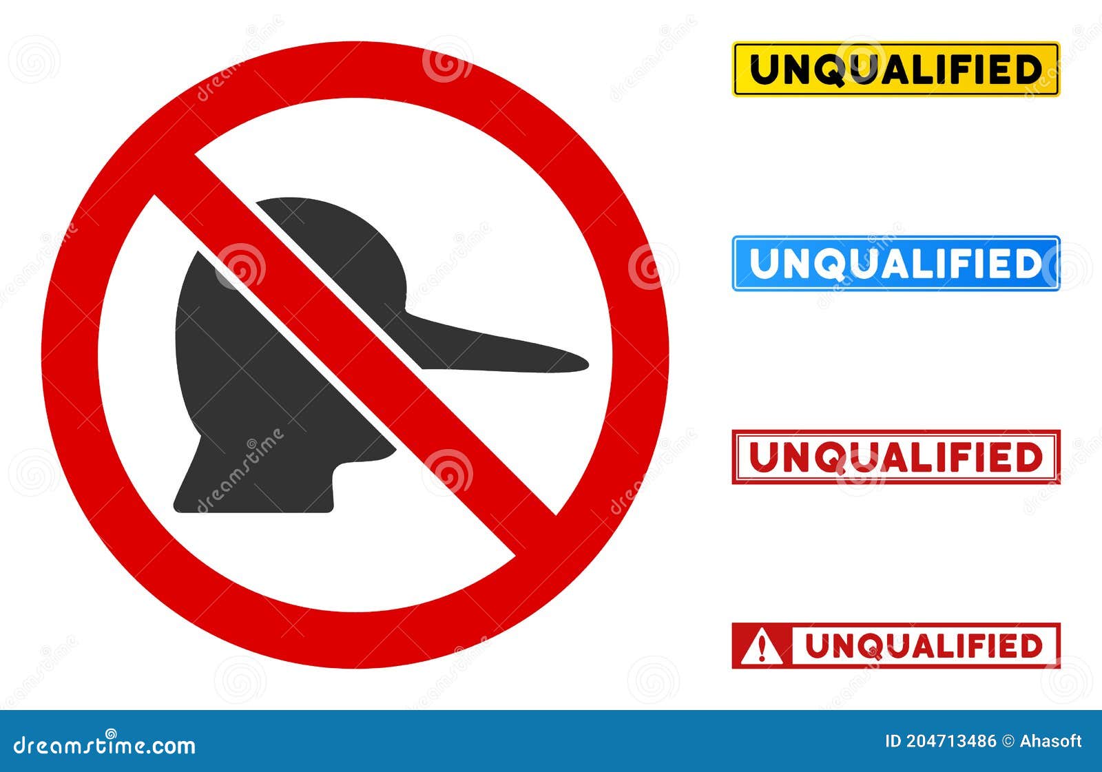 Flat Vector No Liar Sign with Texts in Rectangular Frames Stock Vector ...