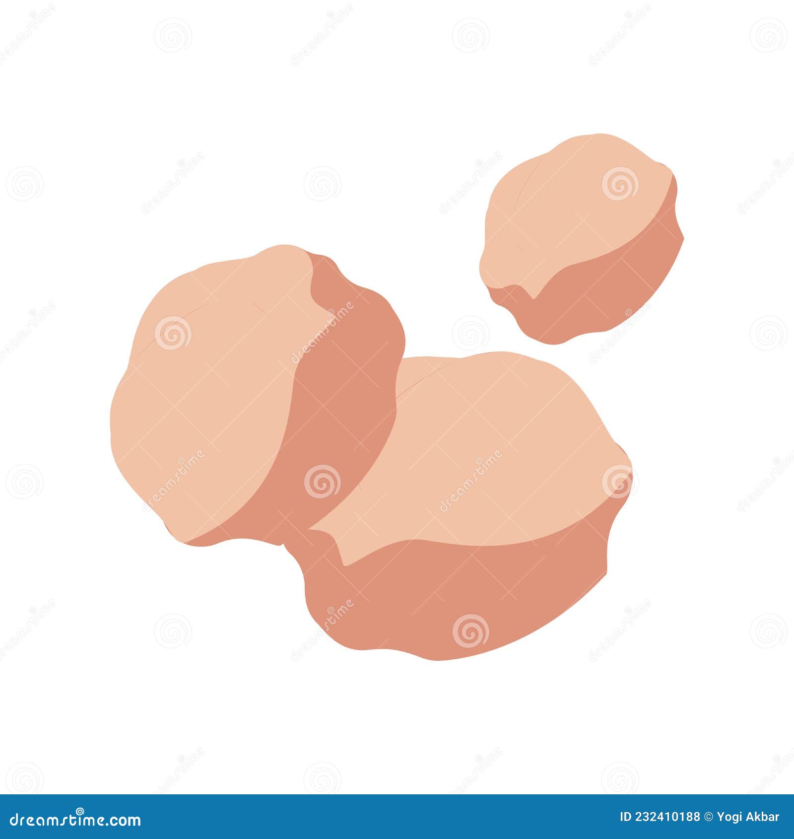 Nuts Icon Set. Vector Linear Flat Color Icon Of Nuts. Silhouette ...