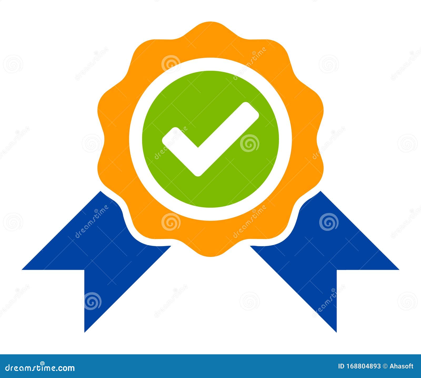 Flat Vector Official Icon stock vector. Illustration of valid - 168804893