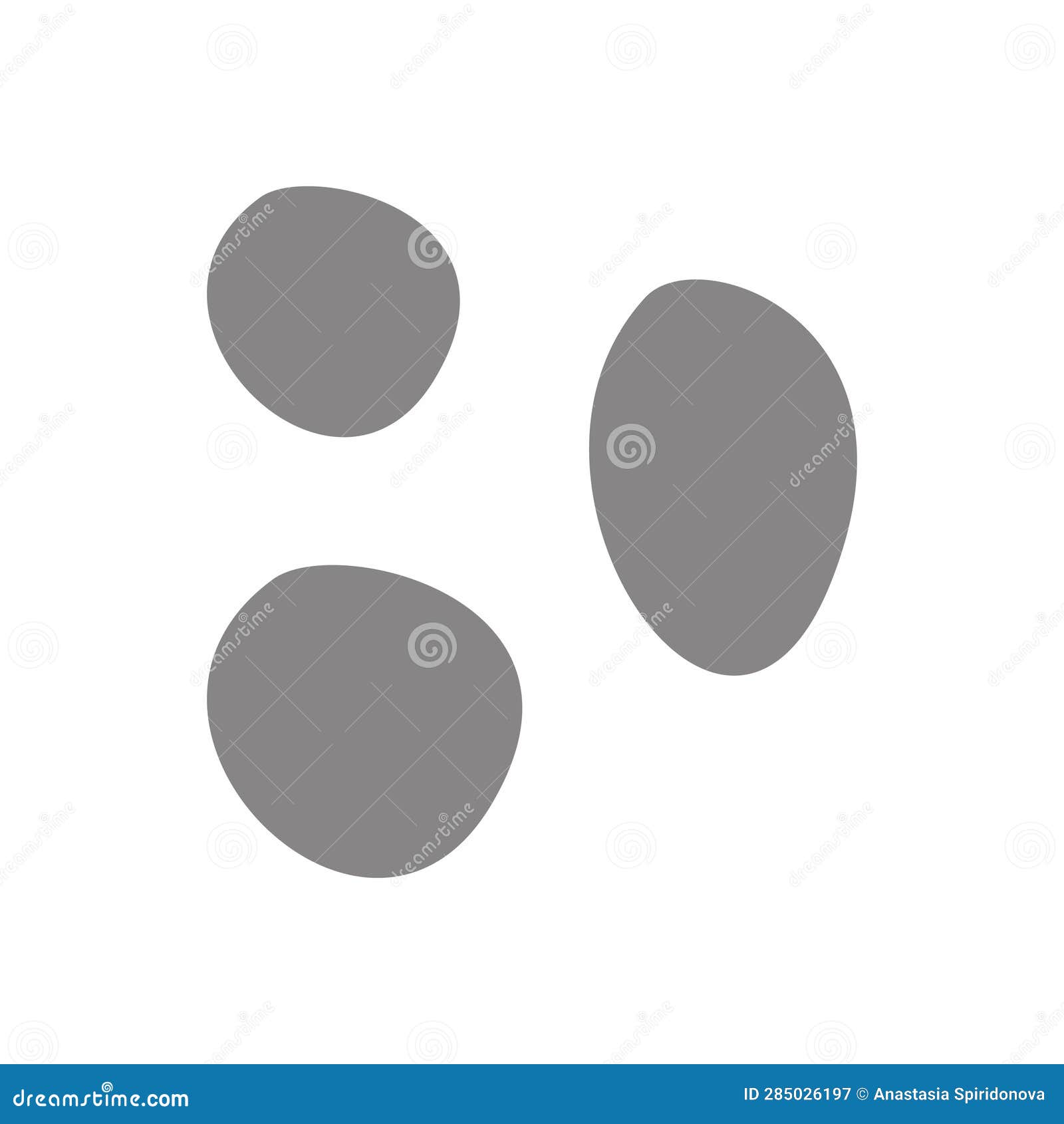 Flat Vector Silhouette Illustration of Rocks Stock Vector ...