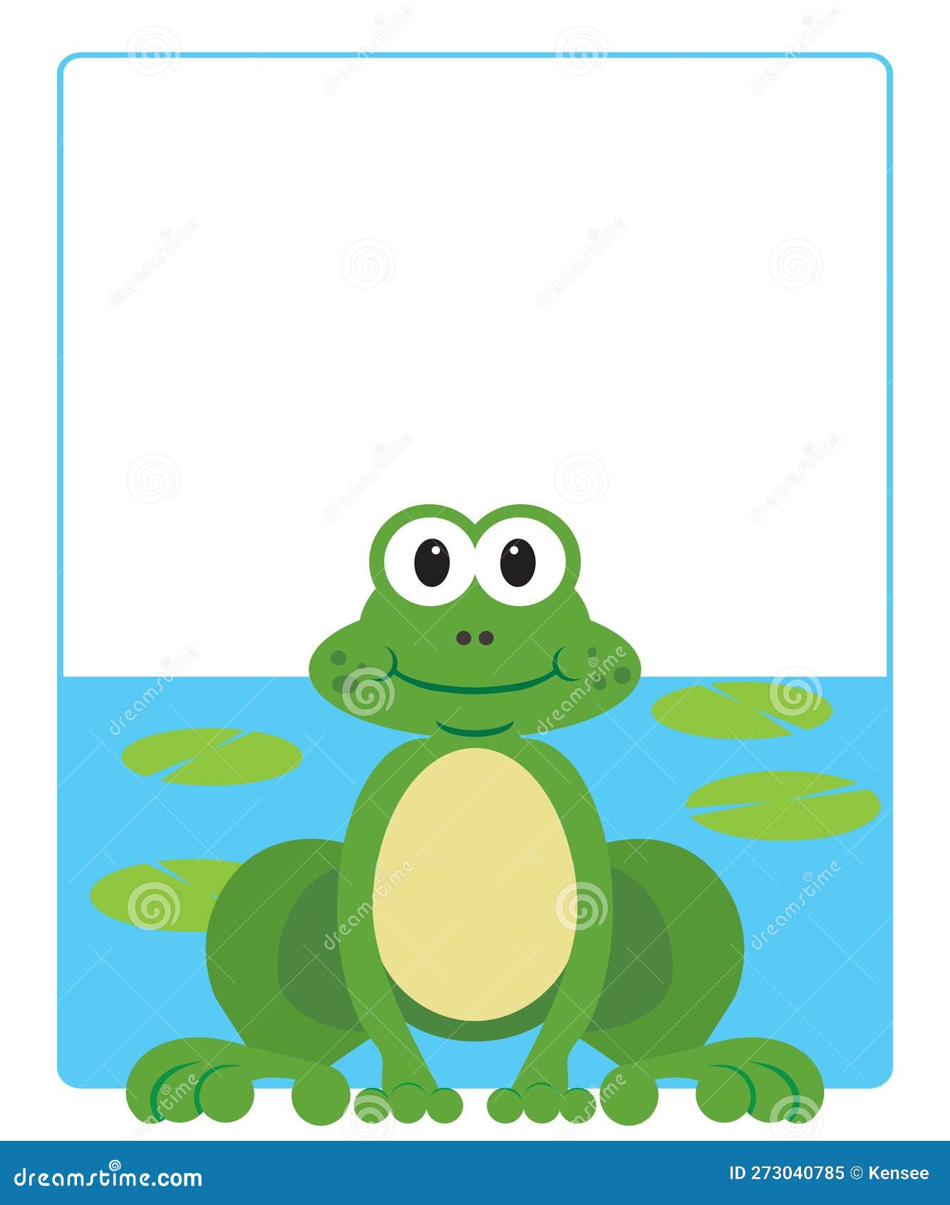 Flat Vector Smiling Cartoon Frog Stock Vector - Illustration of flat ...