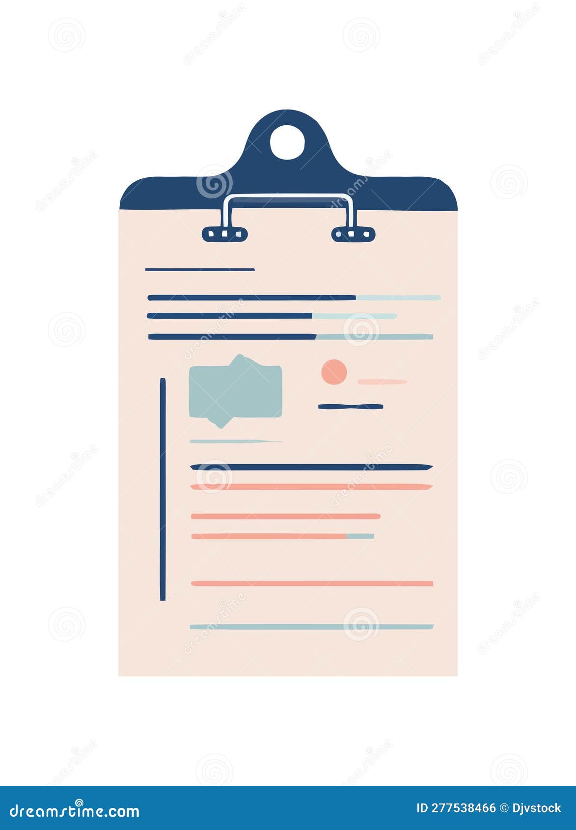 Flat Vector Symbolizing Business Paperwork Organization Stock Vector ...