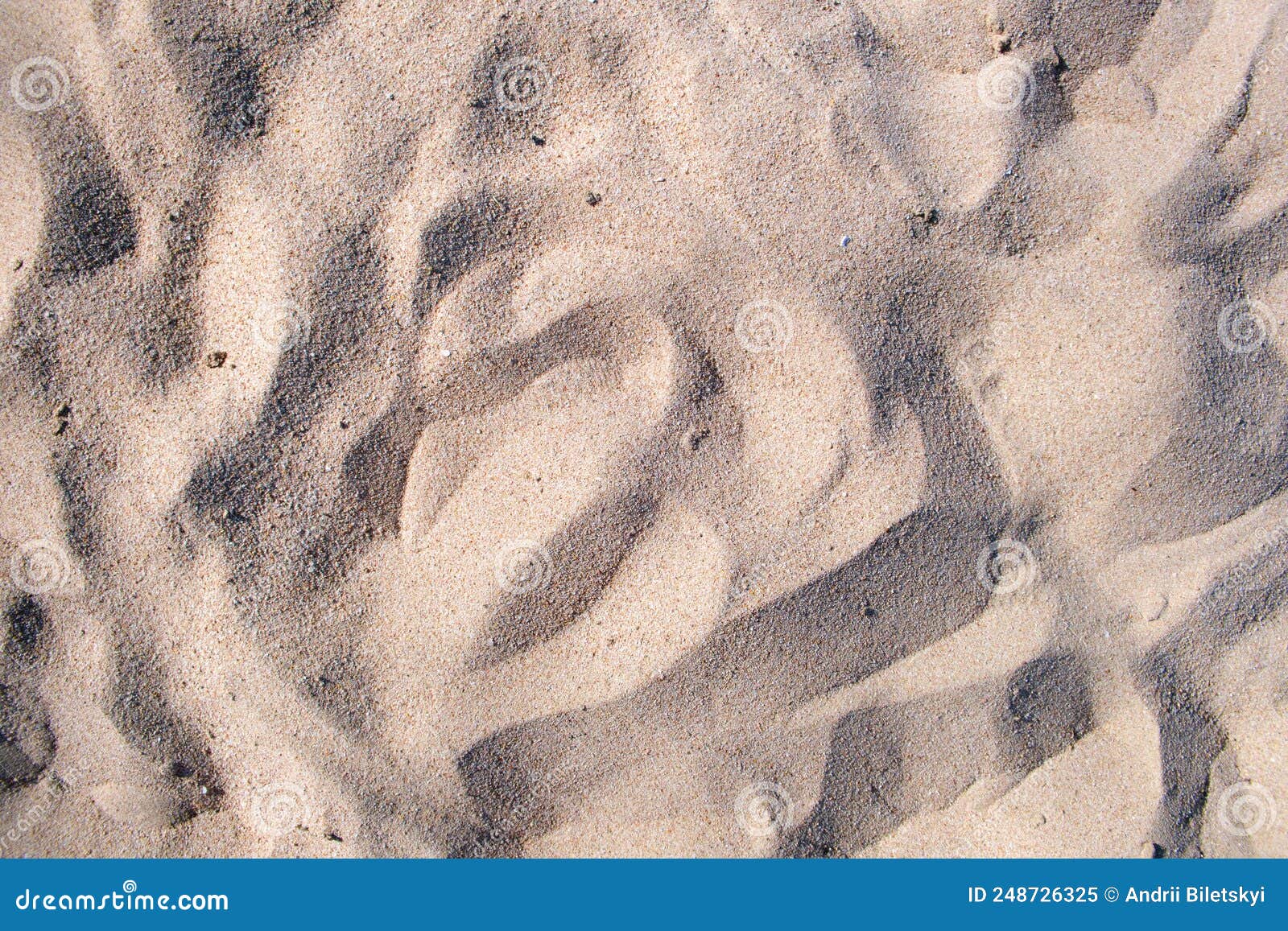 Flat View of Clean Yellow Sand Surface Covering Seaside Beach. Sandy ...