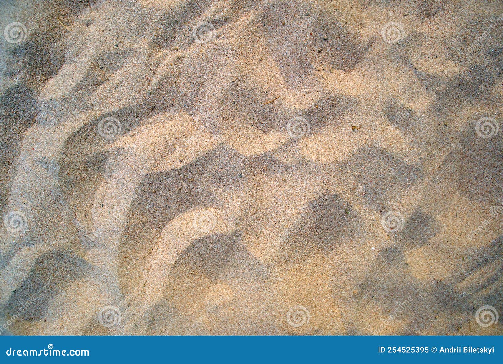 Flat View of Clean Yellow Sand Surface Covering Seaside Beach. Sandy ...