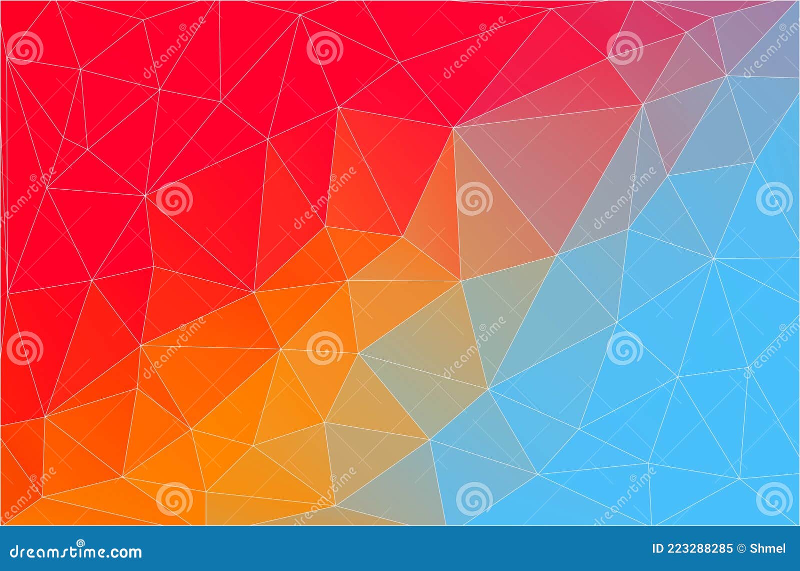 Flat Vintage Color Geometric Triangle Shapes Stock Vector ...
