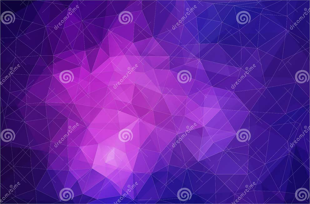 Flat Violet Triangle Geometric Wallpaper Stock Vector - Illustration of ...