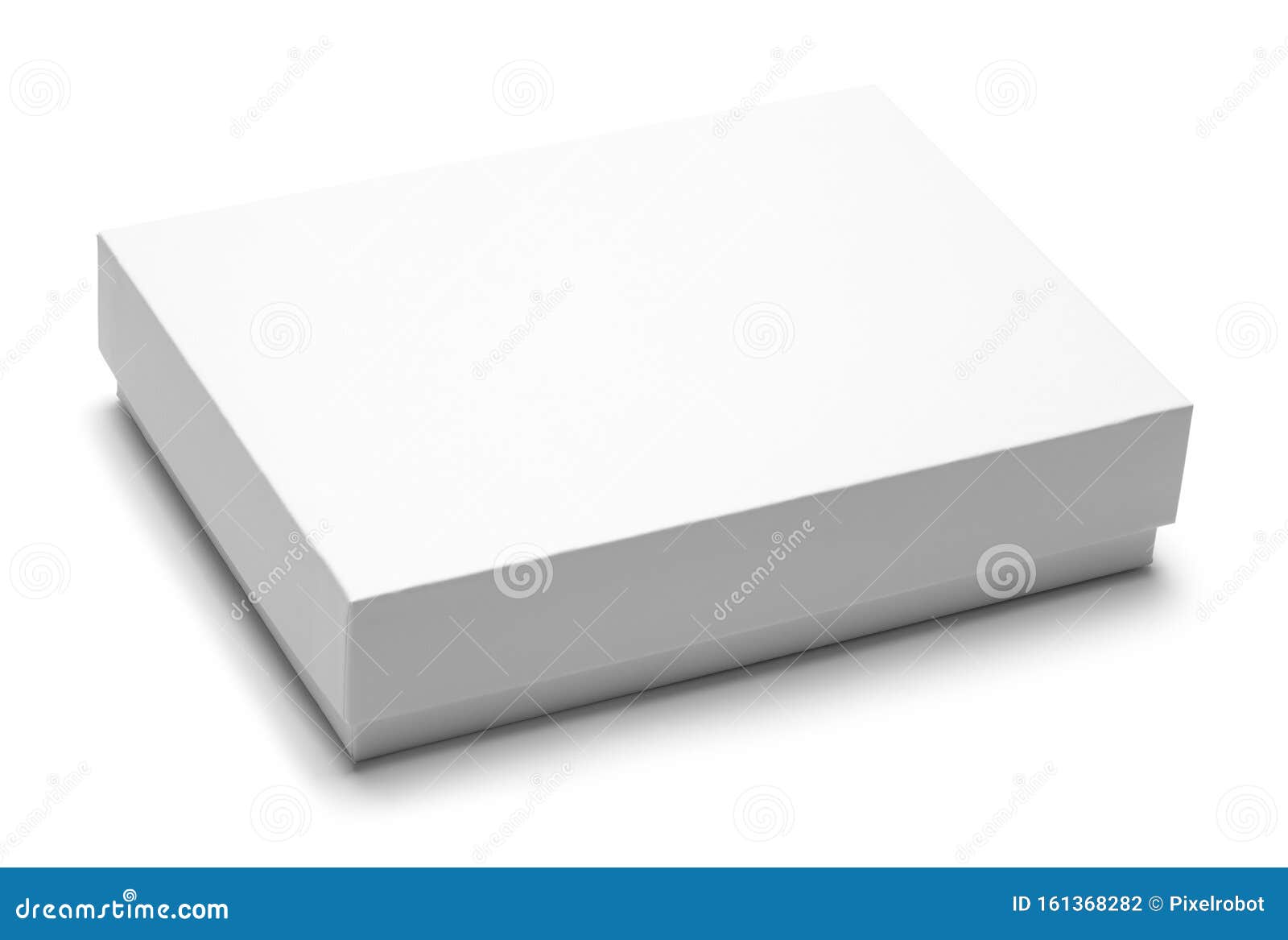 Flat White Box stock photo. Image of white, flat, blank - 161368282