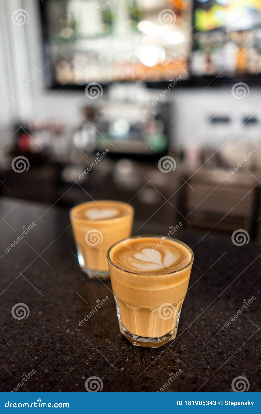 Flat White Glass Coffee House Sunlight Daylight Cafe Retaurant Table ...
