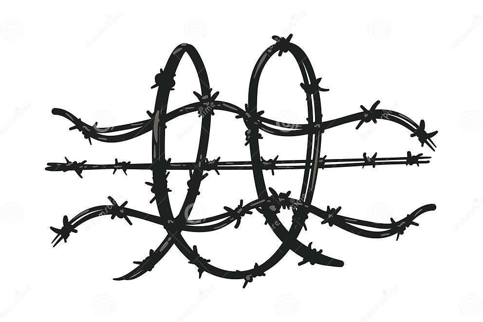 Flat wire fence icon stock vector. Illustration of design - 273157737