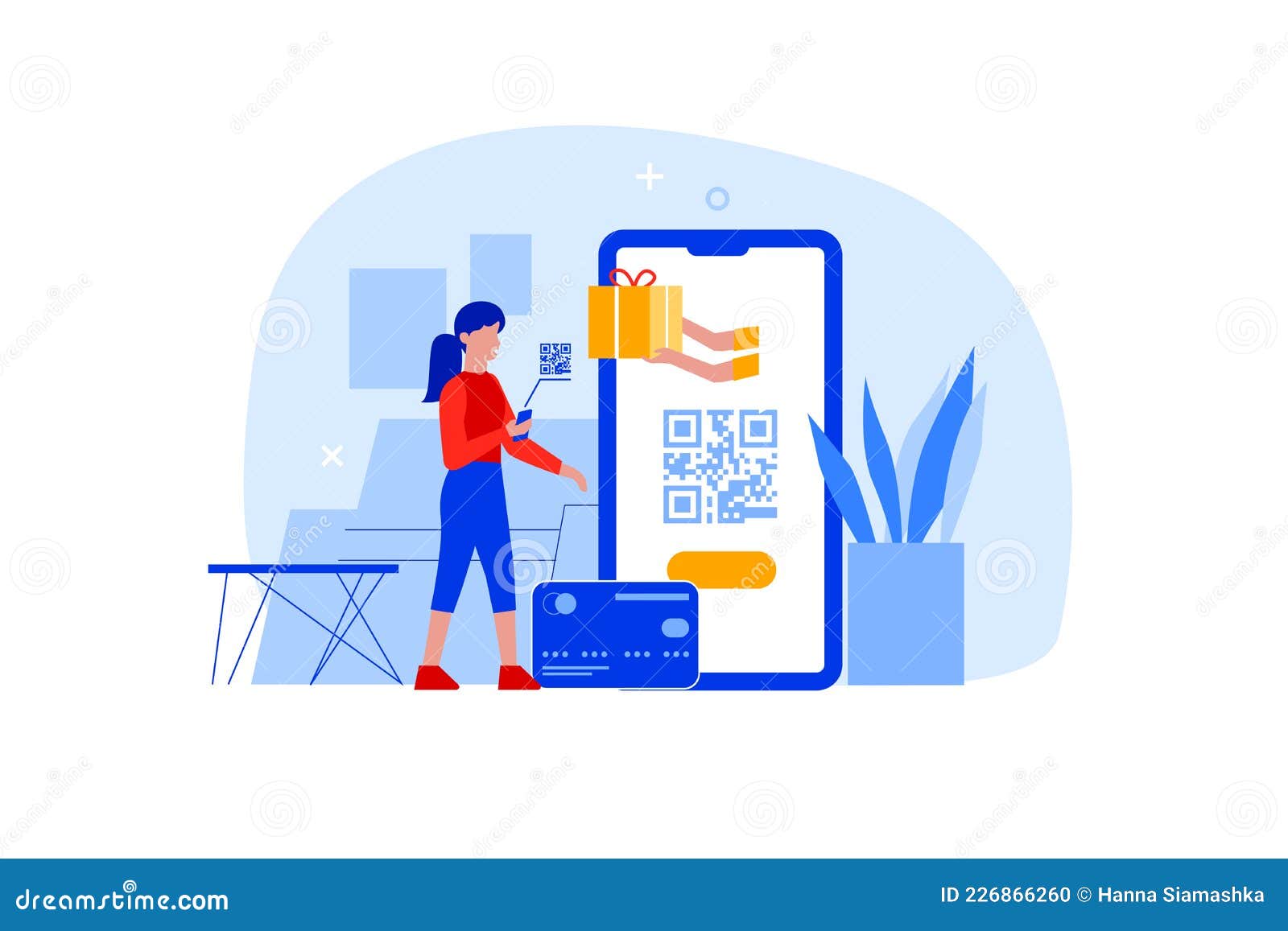 Qr Code For Payment. QR Code Scan To Smartphone. Mobile Phone Scanning ...