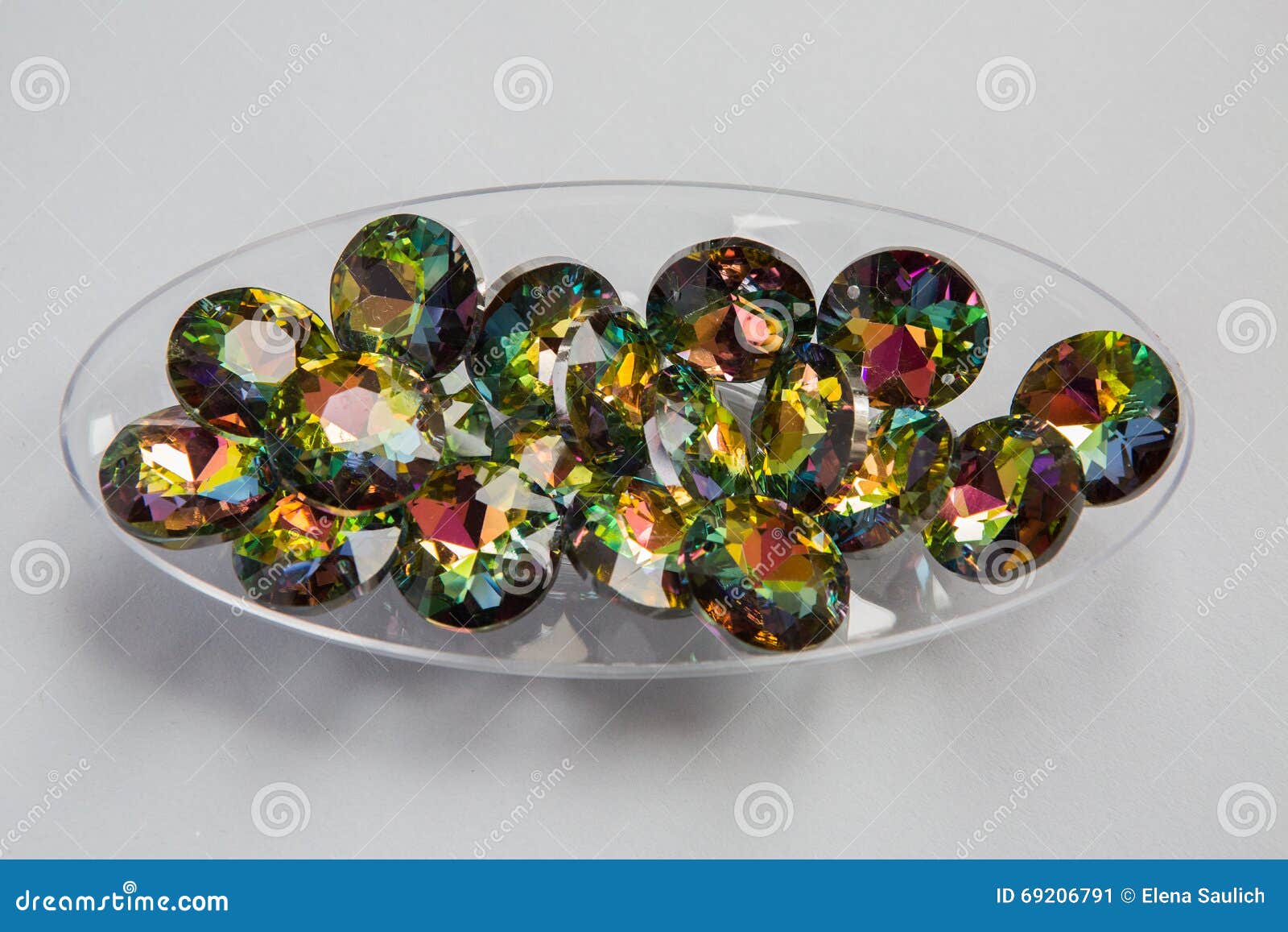 Flatback Multi-colored Stones Rhinestones Lying Stock Image - Image of ...