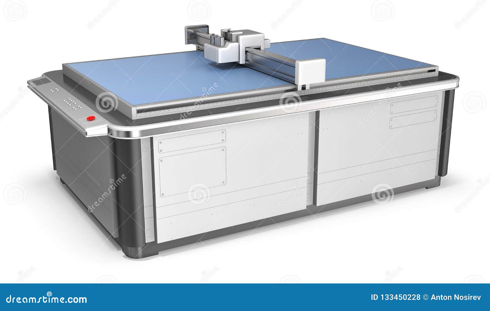 Flatbed cut plotter. stock illustration. Illustration of sheet - 133450228