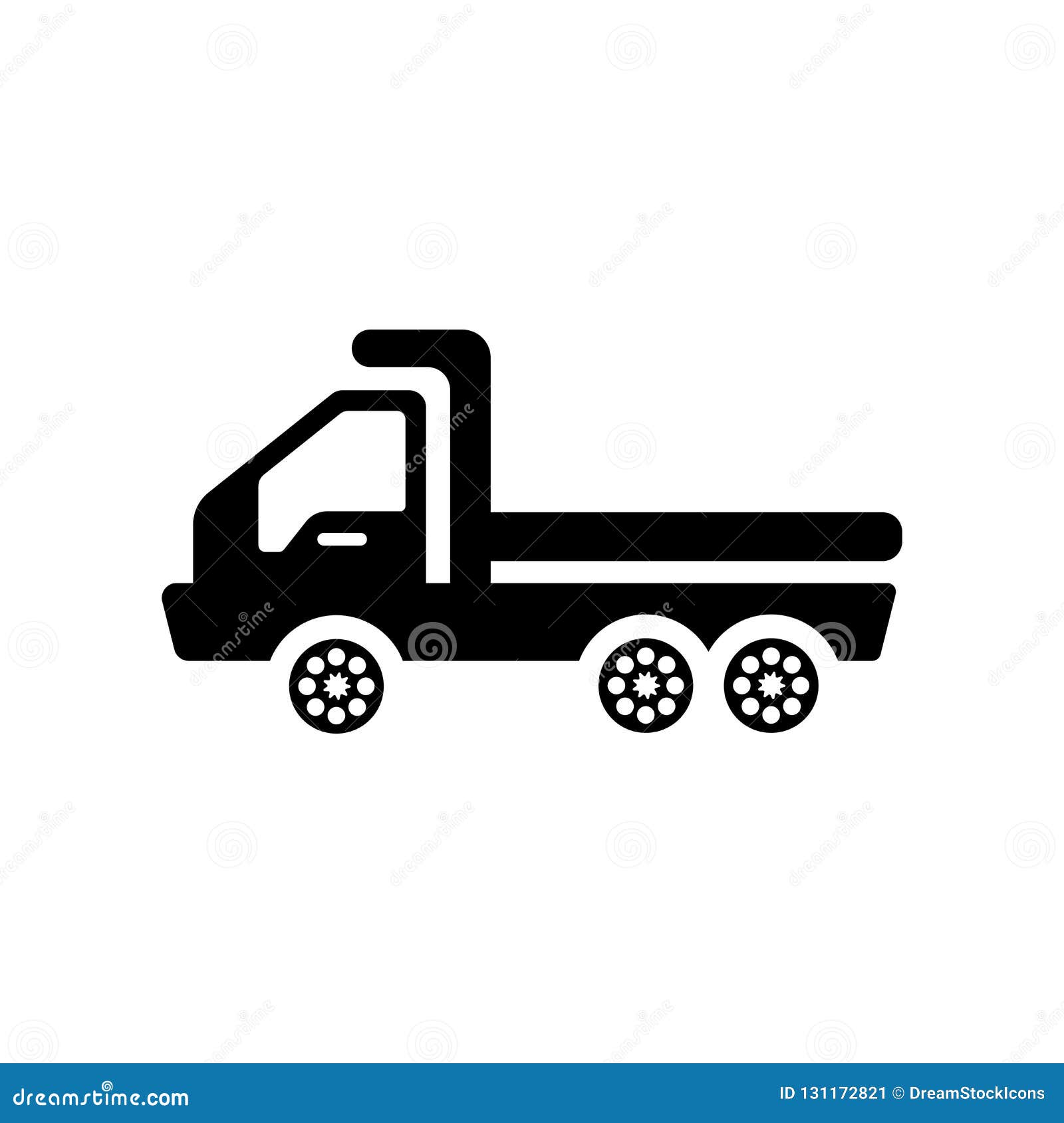 Flatbed Lorry Icon. Trendy Flatbed Lorry Logo Concept on White B Stock ...